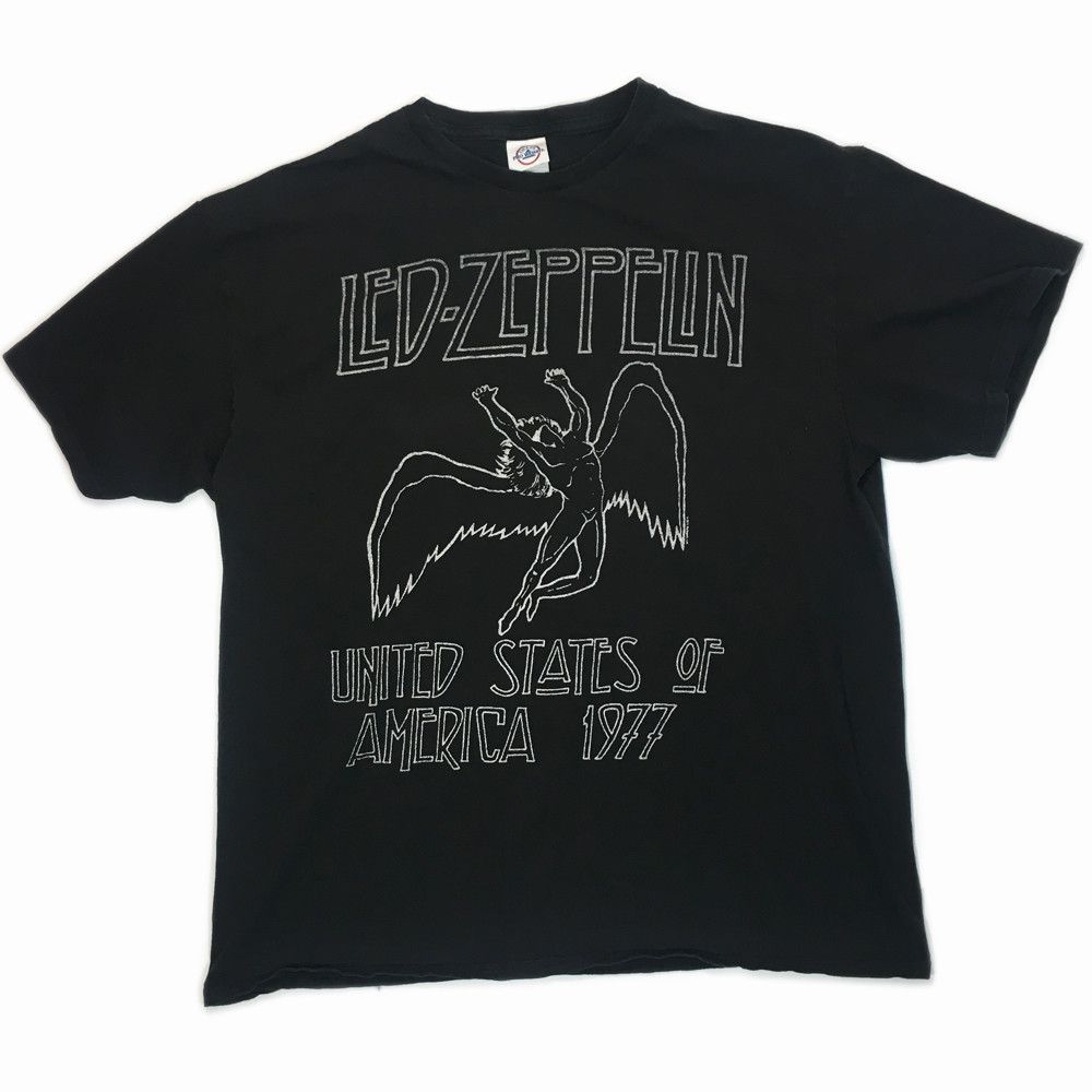 Band Tees × Led Zeppelin × Vintage Led Zeppelin Icarus logo reprint tee ...