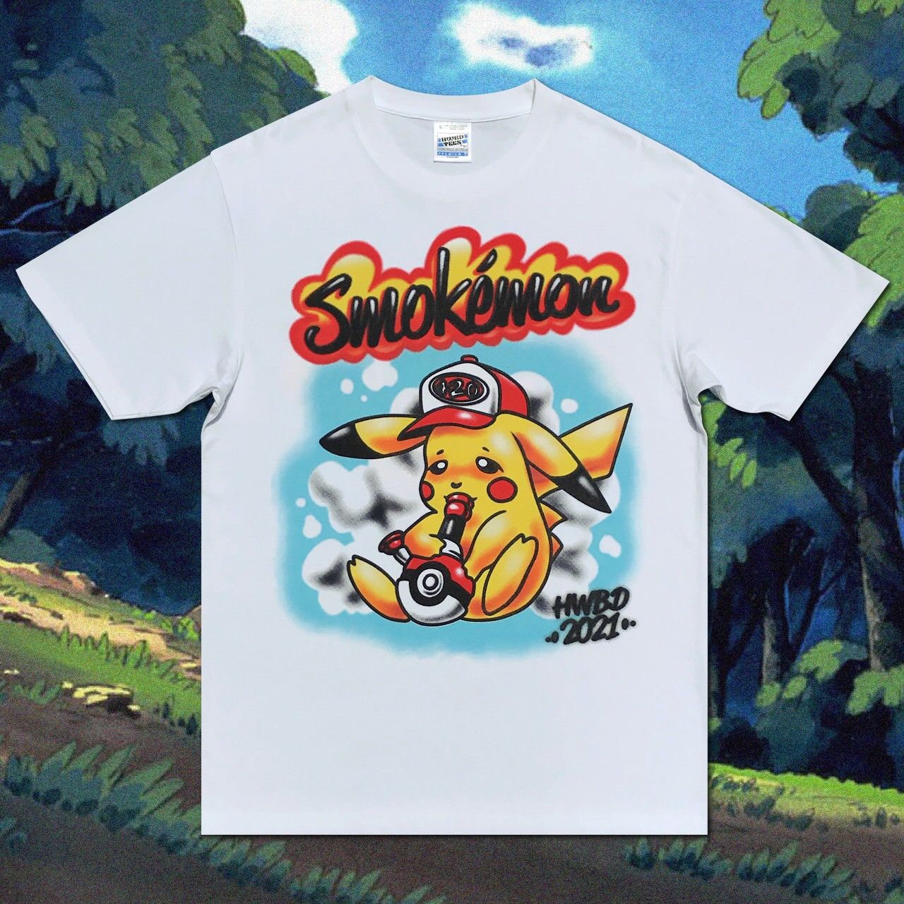 Movie × Streetwear × Vintage Smokemon / Pokemon Funny Marijuana Weed ...