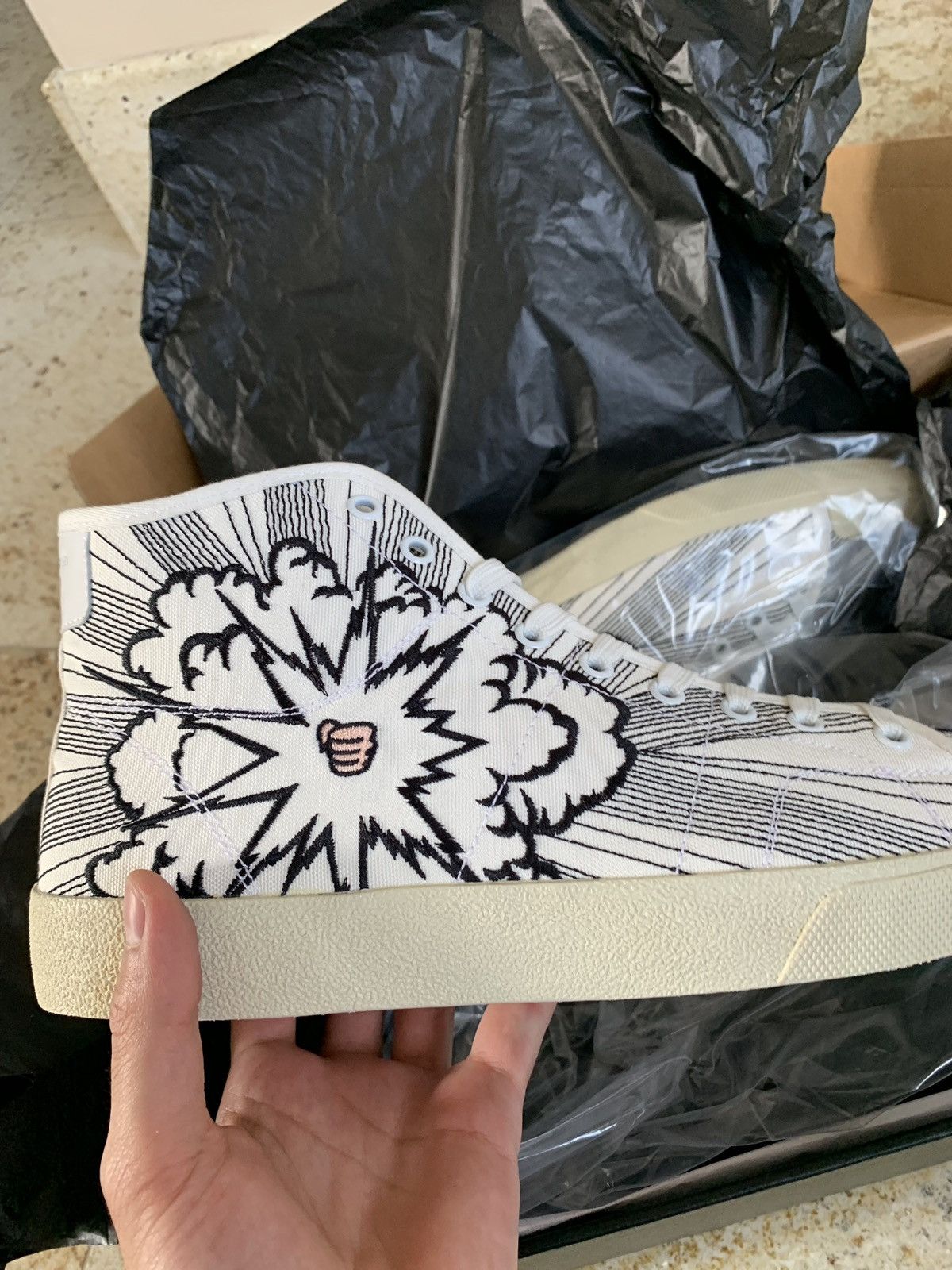 Saint Laurent Paris Solaris Tela Shoes in Off White | Grailed