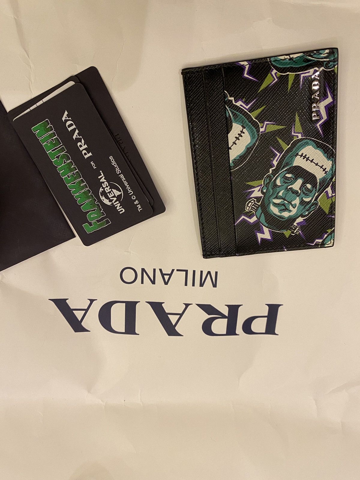 Prada Prada Frankenstein card holder | Grailed