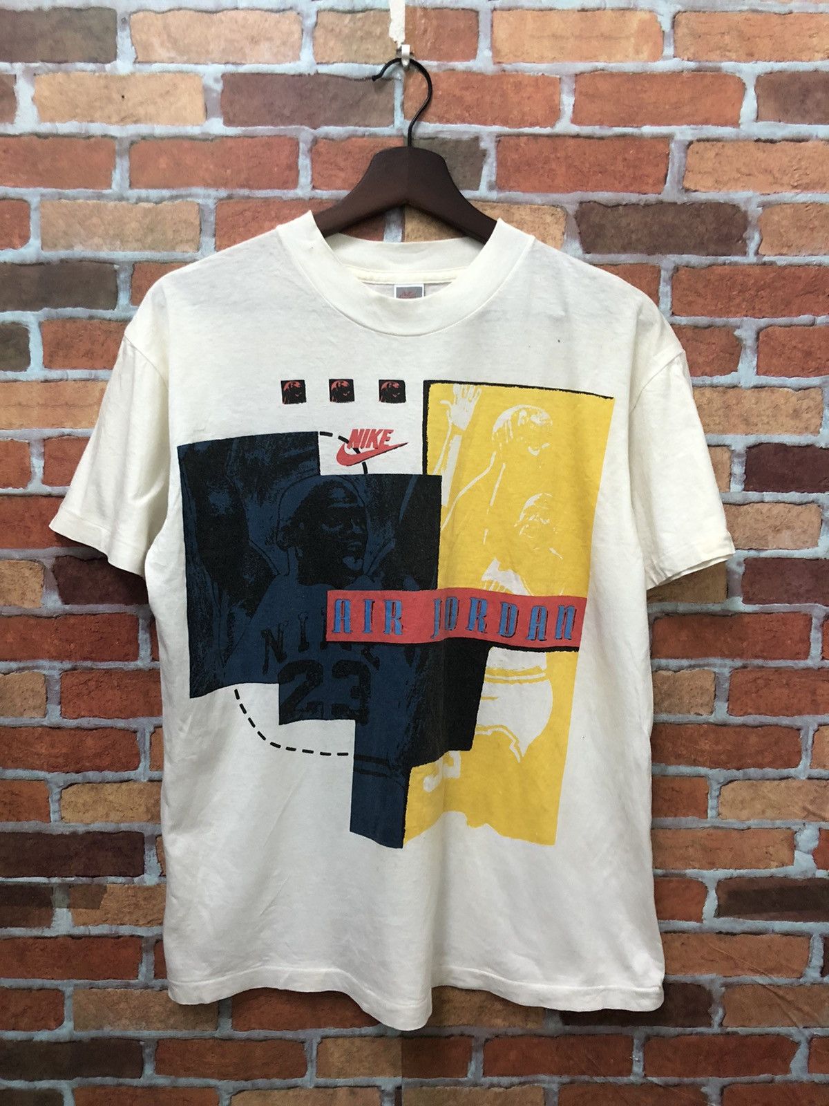NBA × Nike × Vintage Vintage 90s nike overprint micheal jordan NBA ...