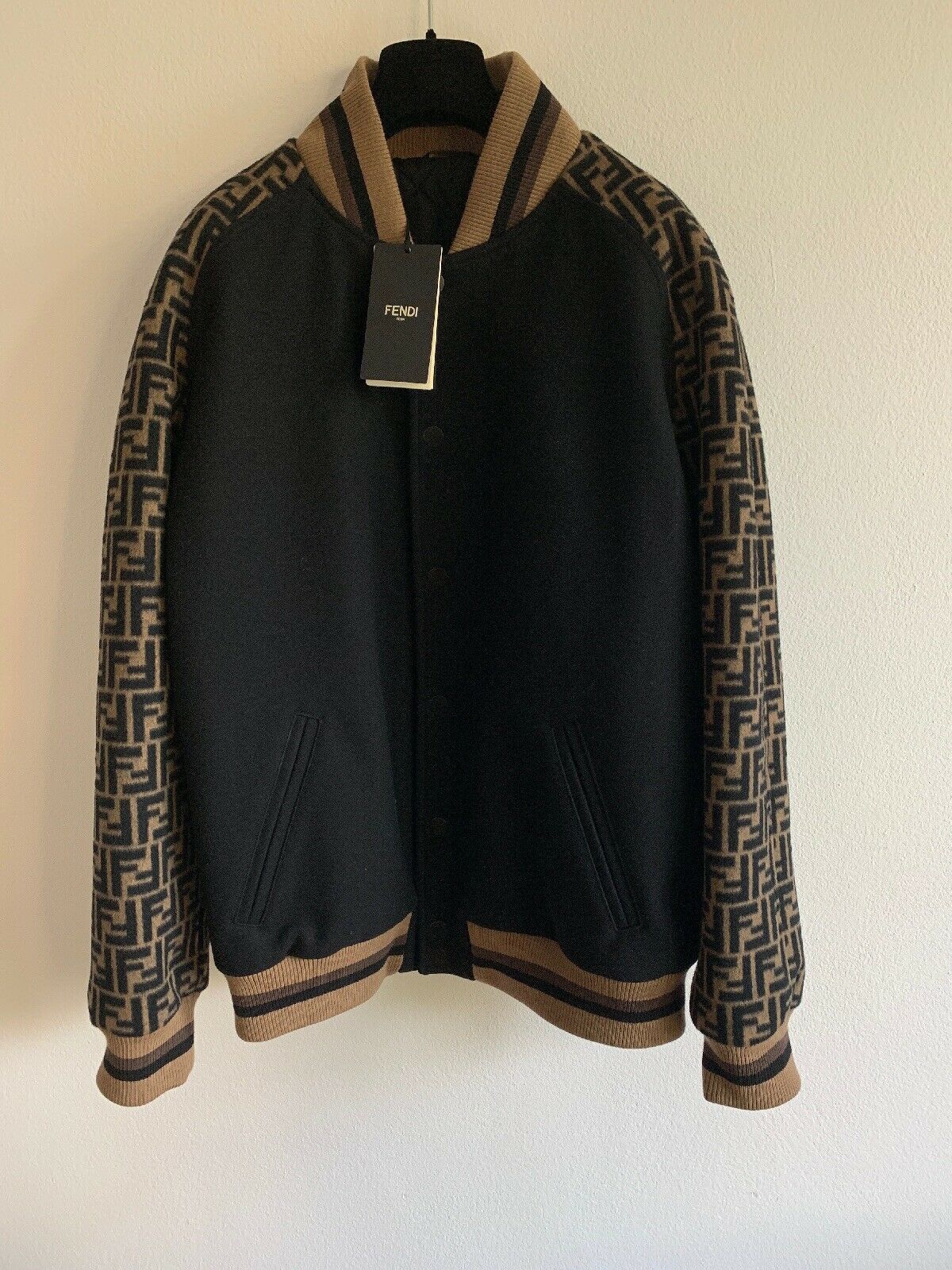 Fendi Fendi FF Logo Monogram Bomber Jacket | Grailed