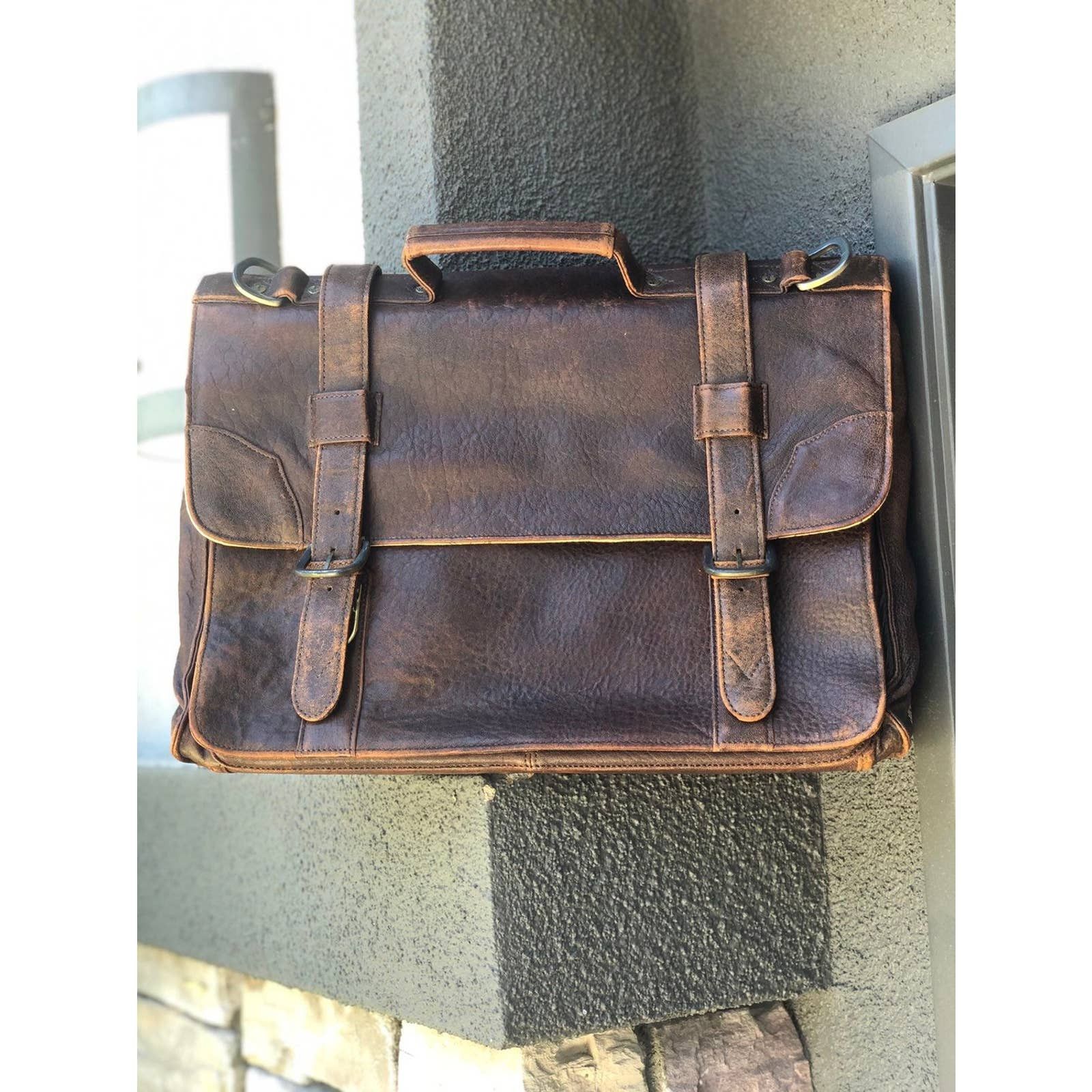 Scully Leather Scully Aero Squadron Lambskin Briefcase | Grailed