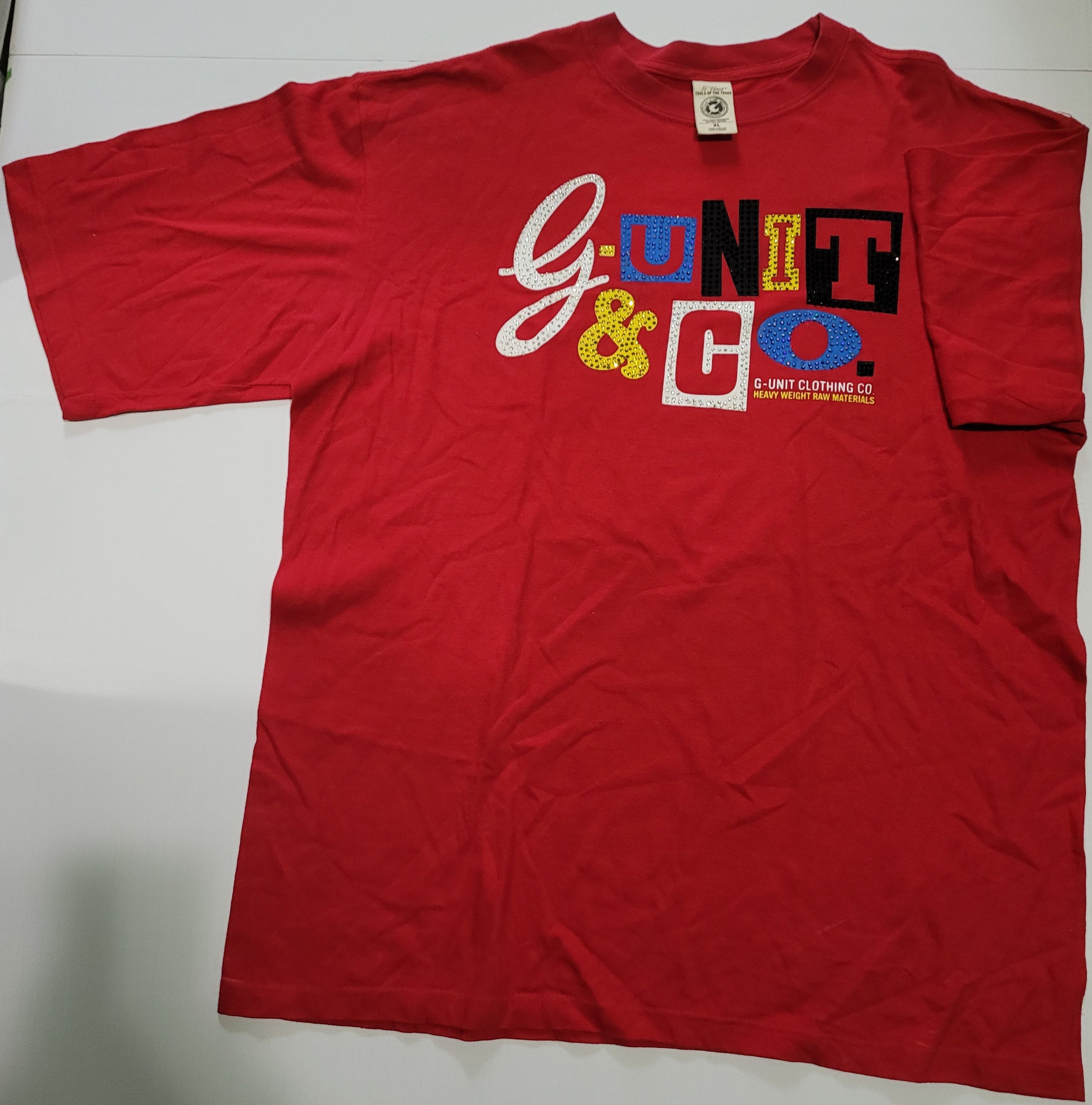 50 Cent × G Unit × Streetwear G-Unit Clothing Co Bedazzled Double Sided ...