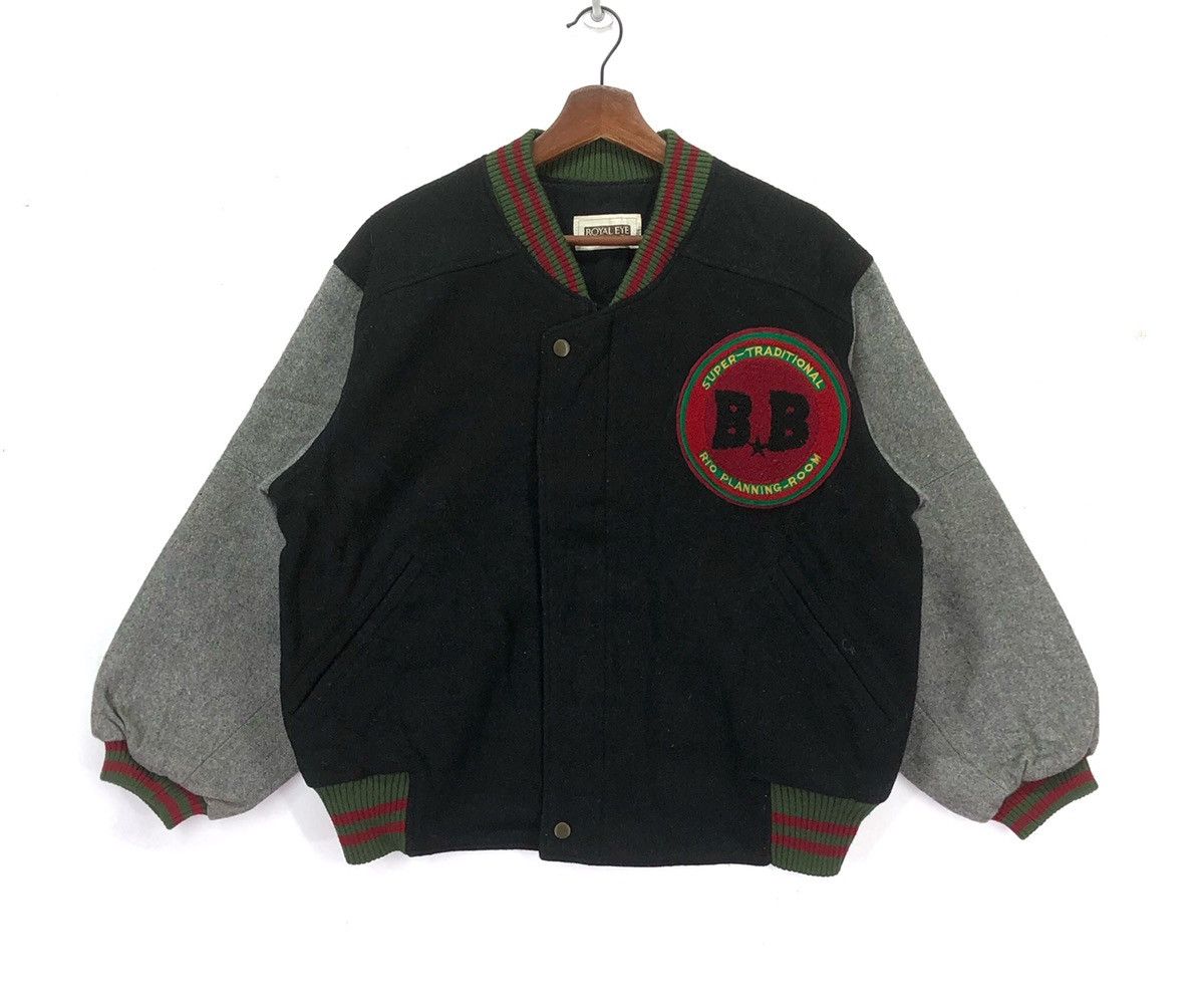 Japanese Brand × Varsity Jacket Vintage Varsity Super Traditional Wool ...