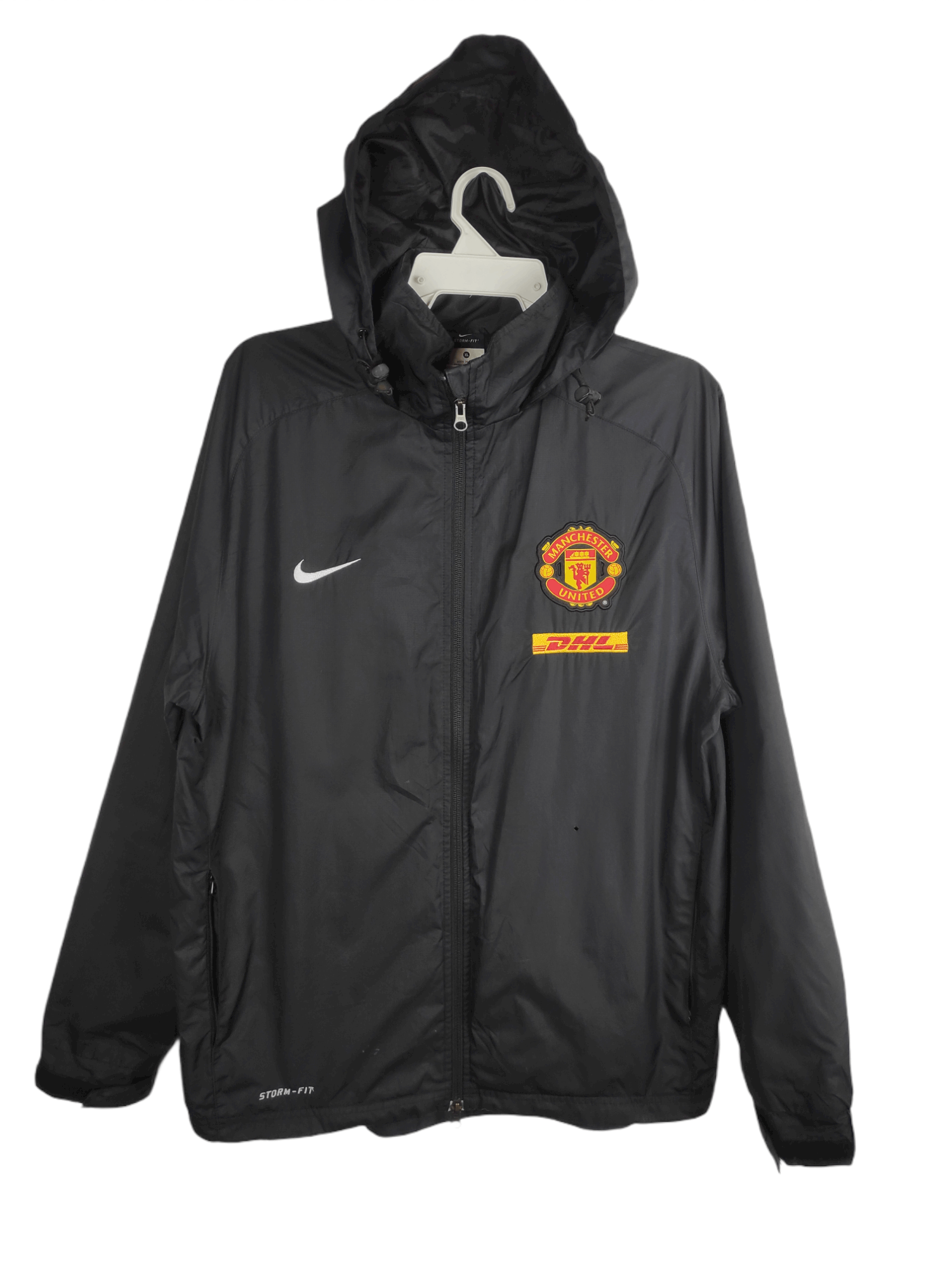 Nike × Vintage Vintage Nike Swoosh Manchester United DHL Storm Fit ...
