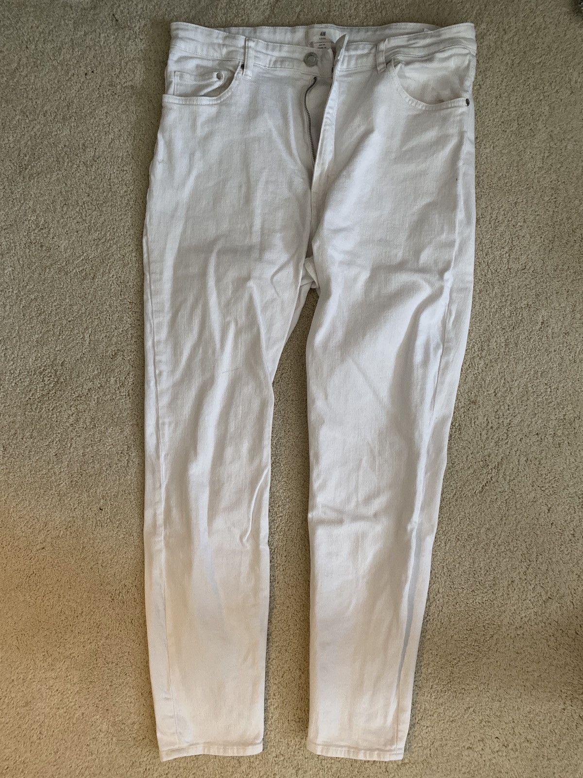 H&M H&M White Straight Jeans | Grailed