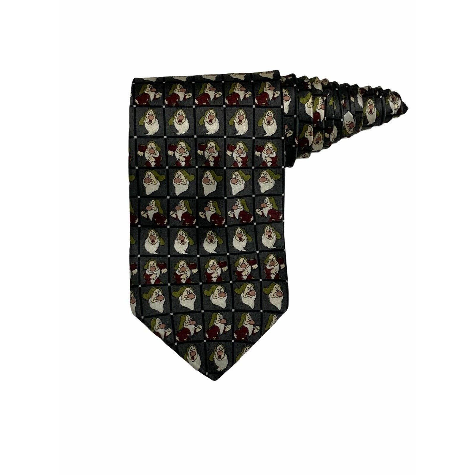 Disney Walt Disney World Snow White Seven Dwarfs Grumpy Faces Tie | Grailed