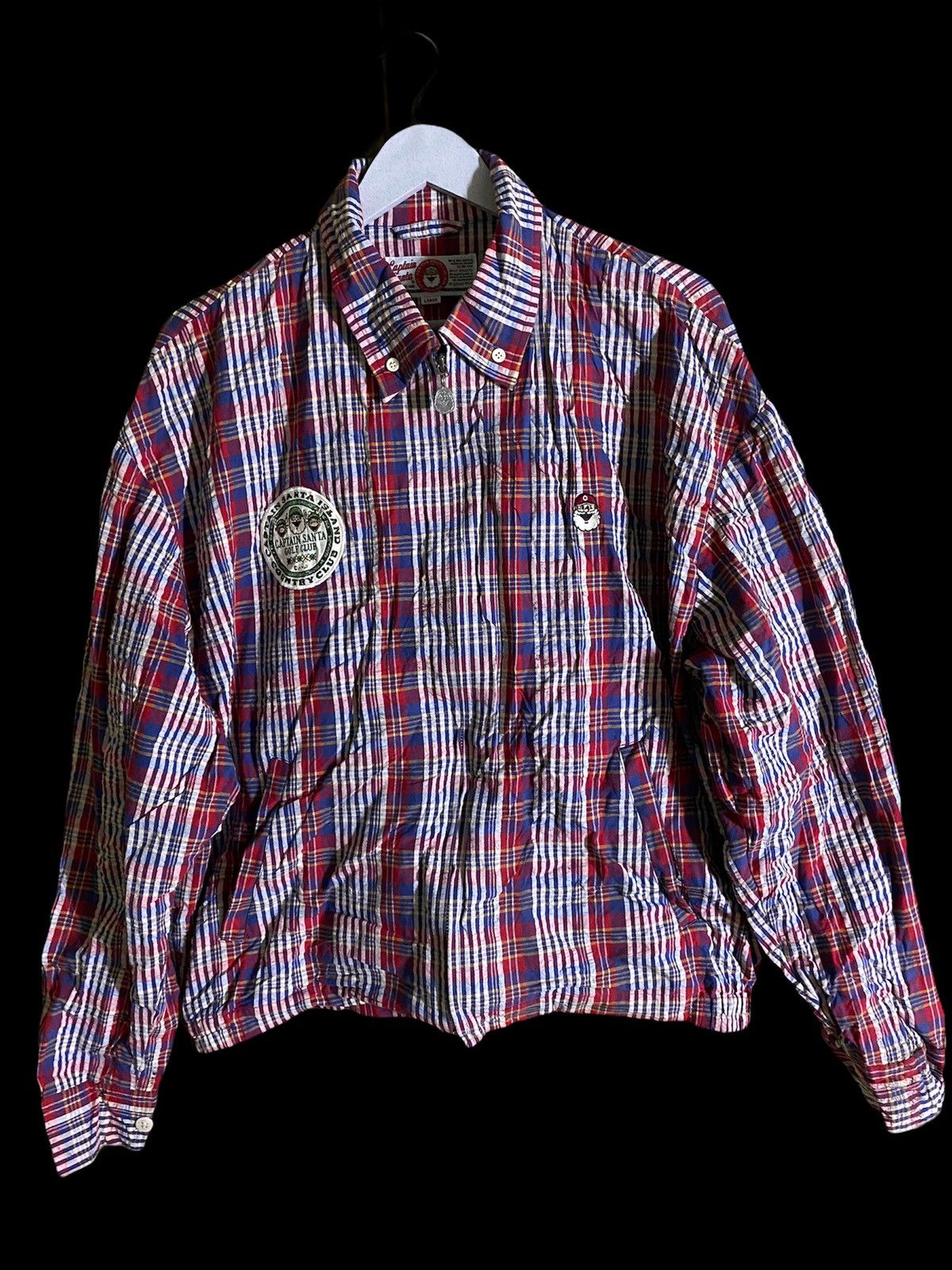 Japanese Brand Captain santa checked light jackets | Grailed