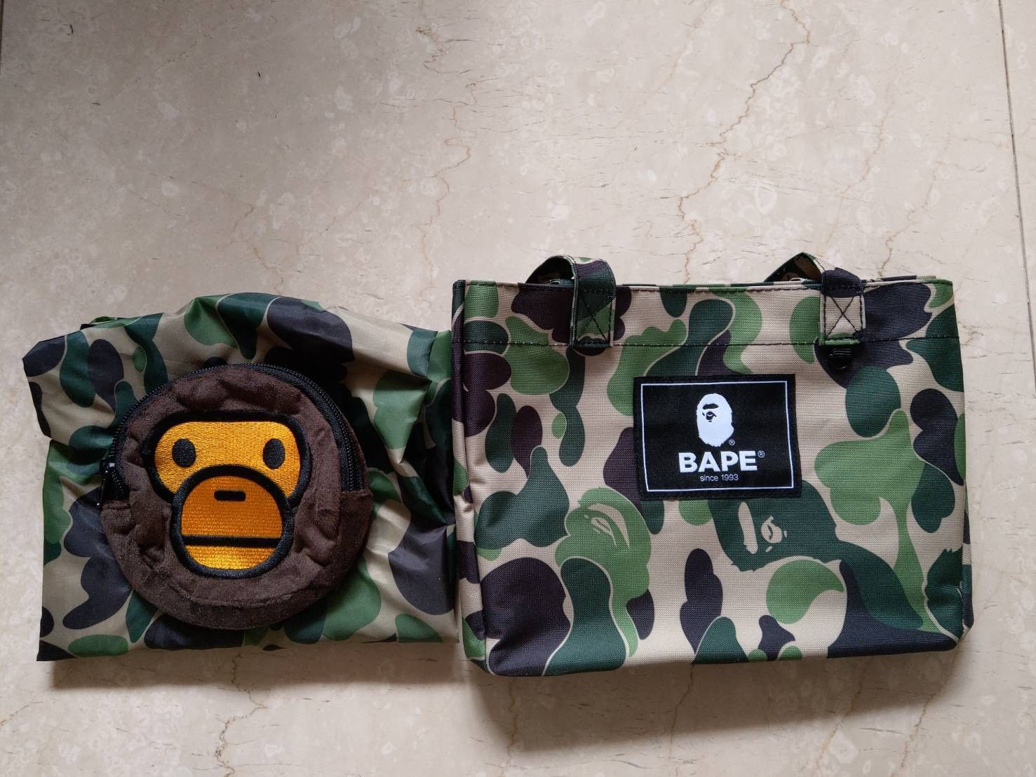 Bape bape Shopping bag & MILO (R) type eco bag With carabiner | Grailed