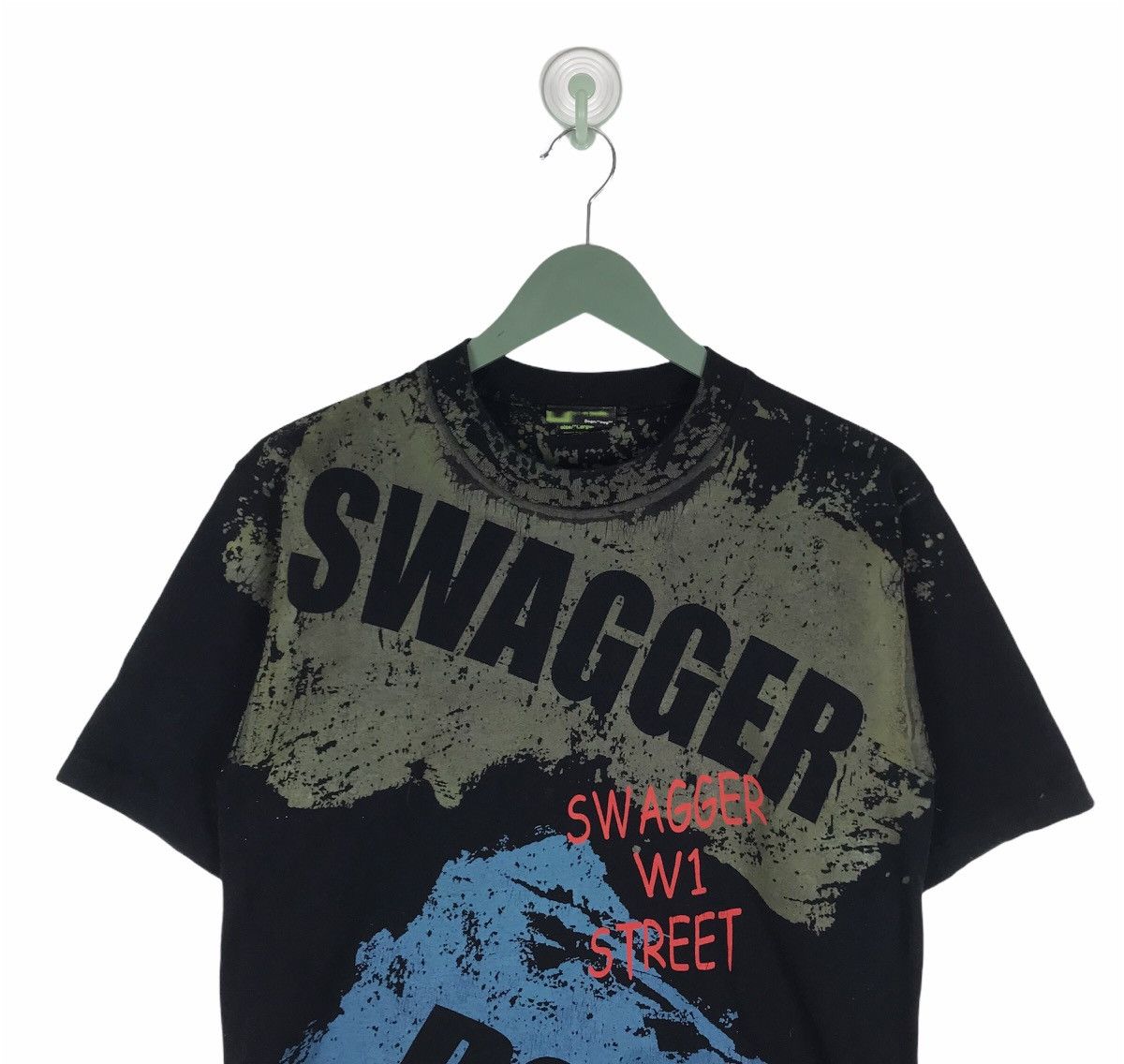Japanese Brand Rare Swagger japan all overprinted splash paint design ...