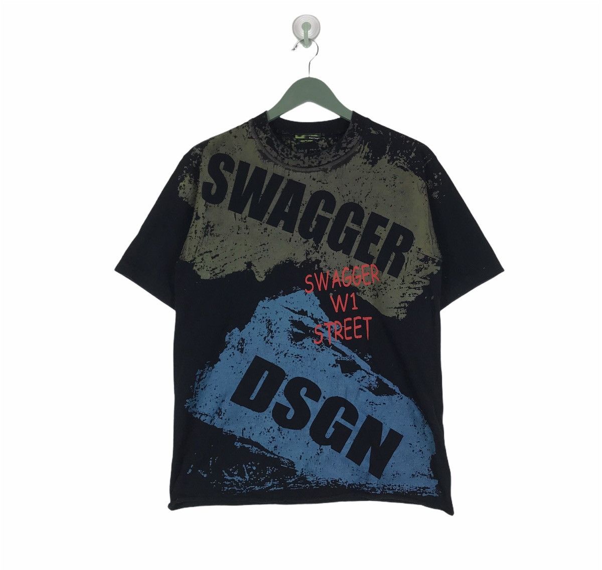Japanese Brand Rare Swagger japan all overprinted splash paint design ...