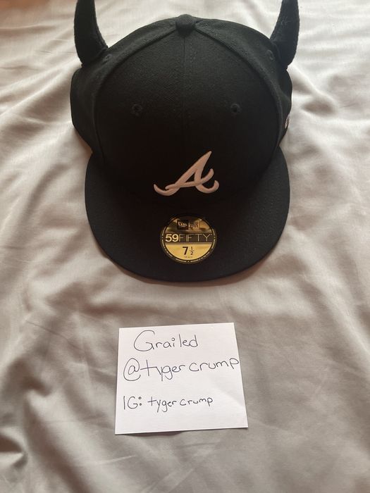 Ryder Studios New Era Atlanta Braves Devil Horn Fitted Hat | Grailed