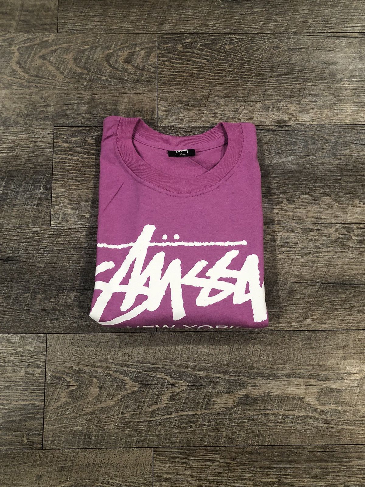 Stussy Rare Stussy World Tour Magenta Tee Shirt Size Medium | Grailed