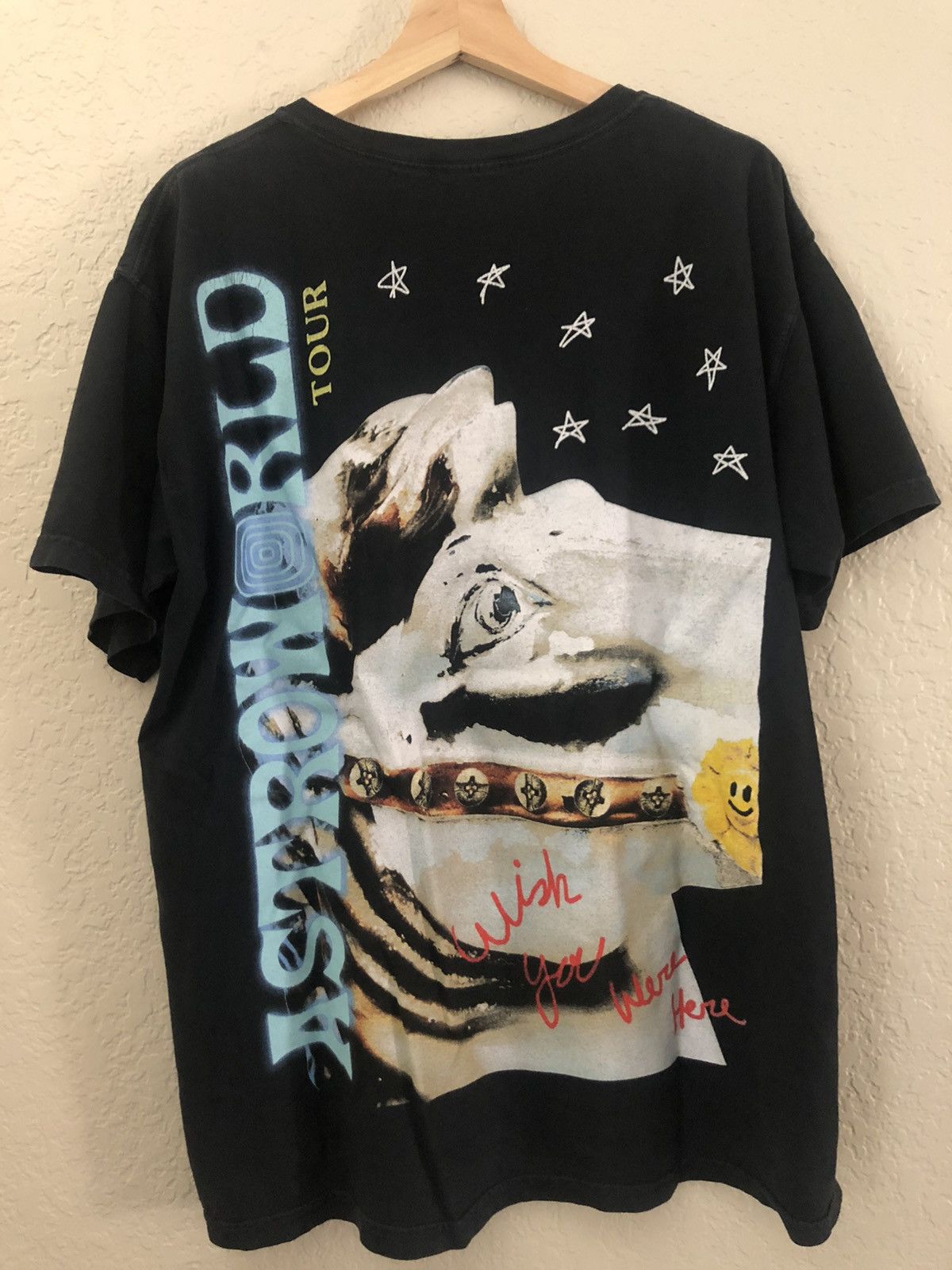 Travis Scott Astroworld Tour Tee “ Wish you were here “ L | Grailed