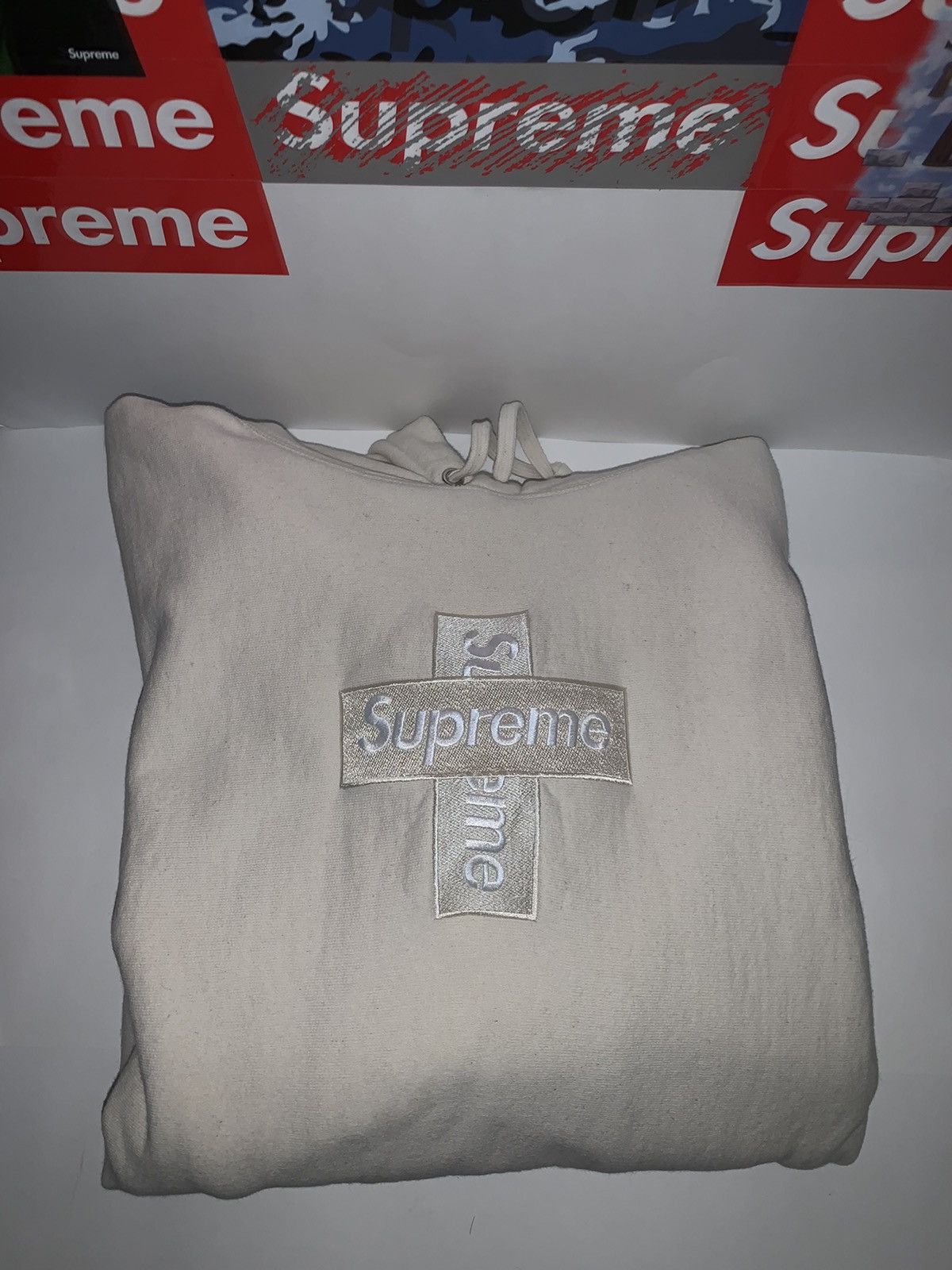 Supreme Supreme Cross Box Logo Hoodie | Grailed