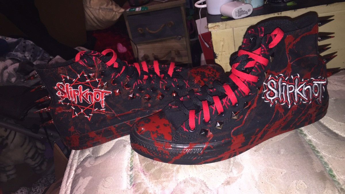 Converse × Slipknot Slipknot Converses | Grailed