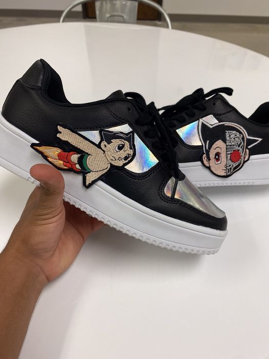 Custom Astro boy low top sneakers | Grailed