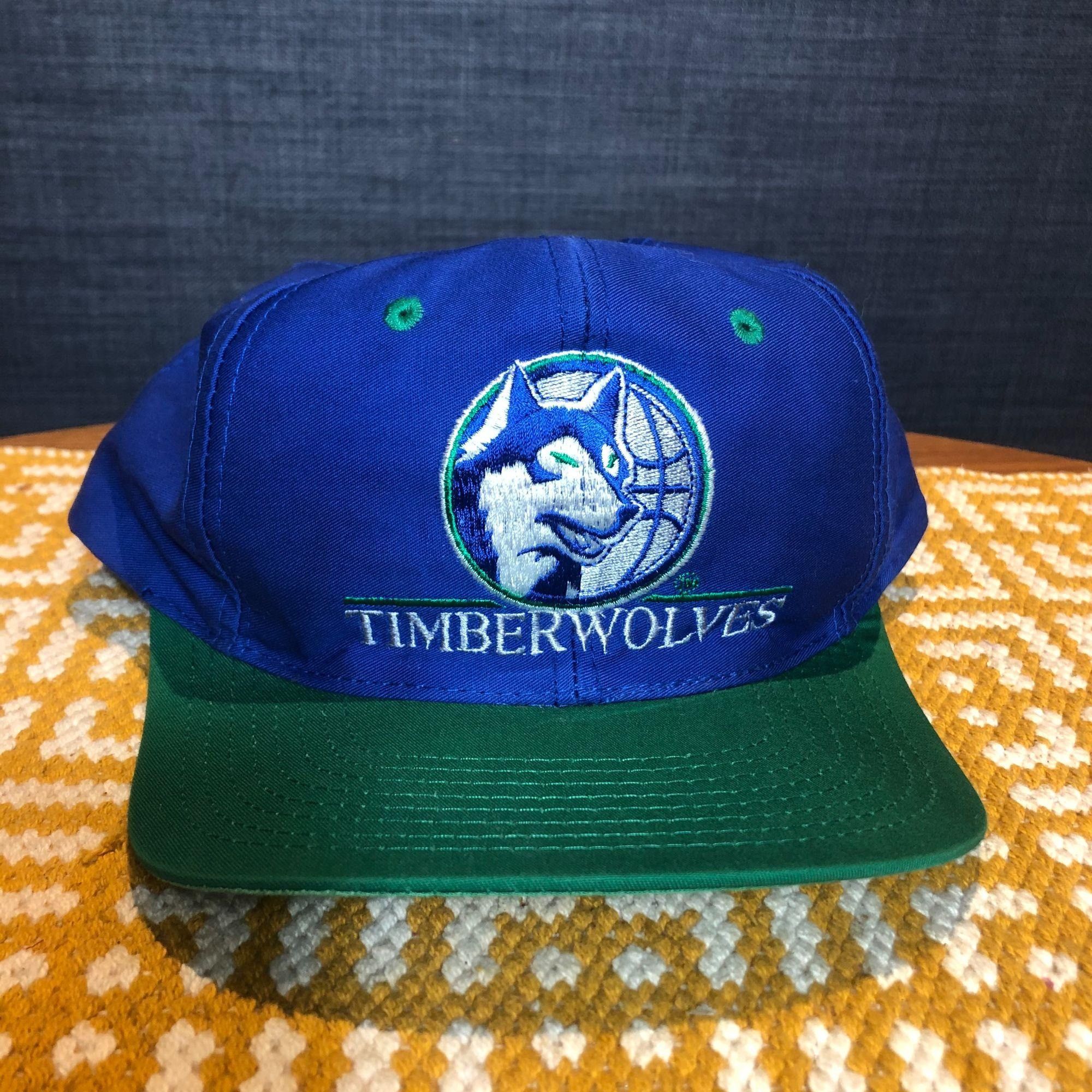 NBA × Vintage Vintage NBA Timberwolves Snapback Front Row | Grailed