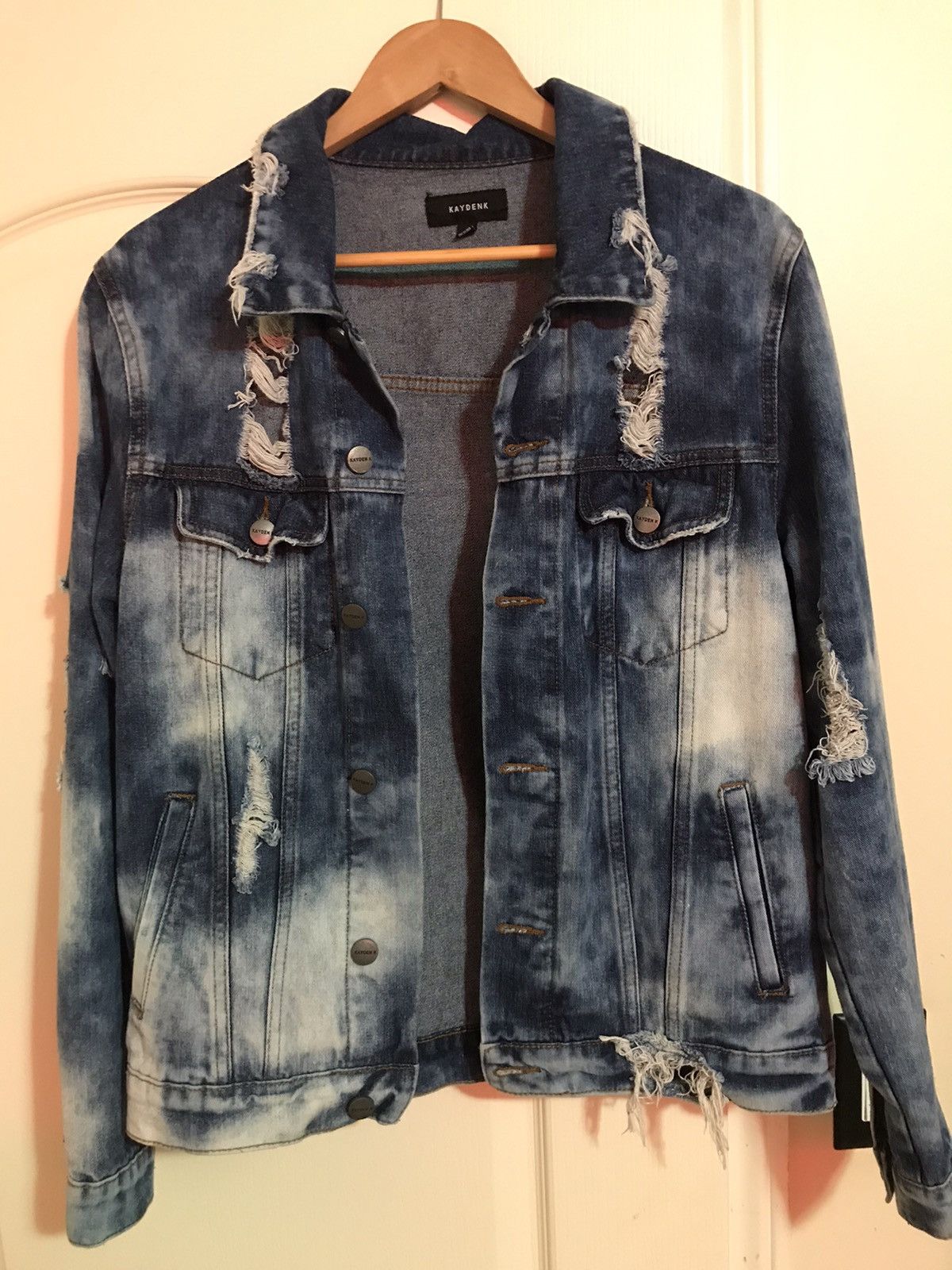 Kayden K × Streetwear Kaydenk washed denim jacket | Grailed