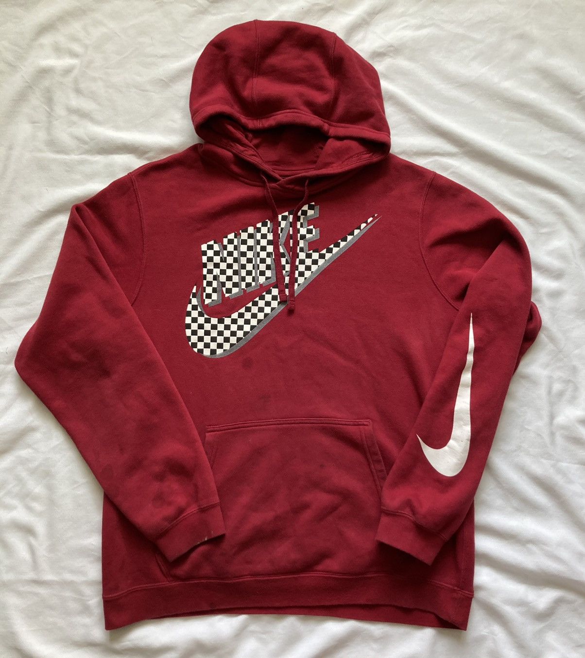 Nike × Streetwear Nike Big Checkered Logo Sweatshirt | Grailed