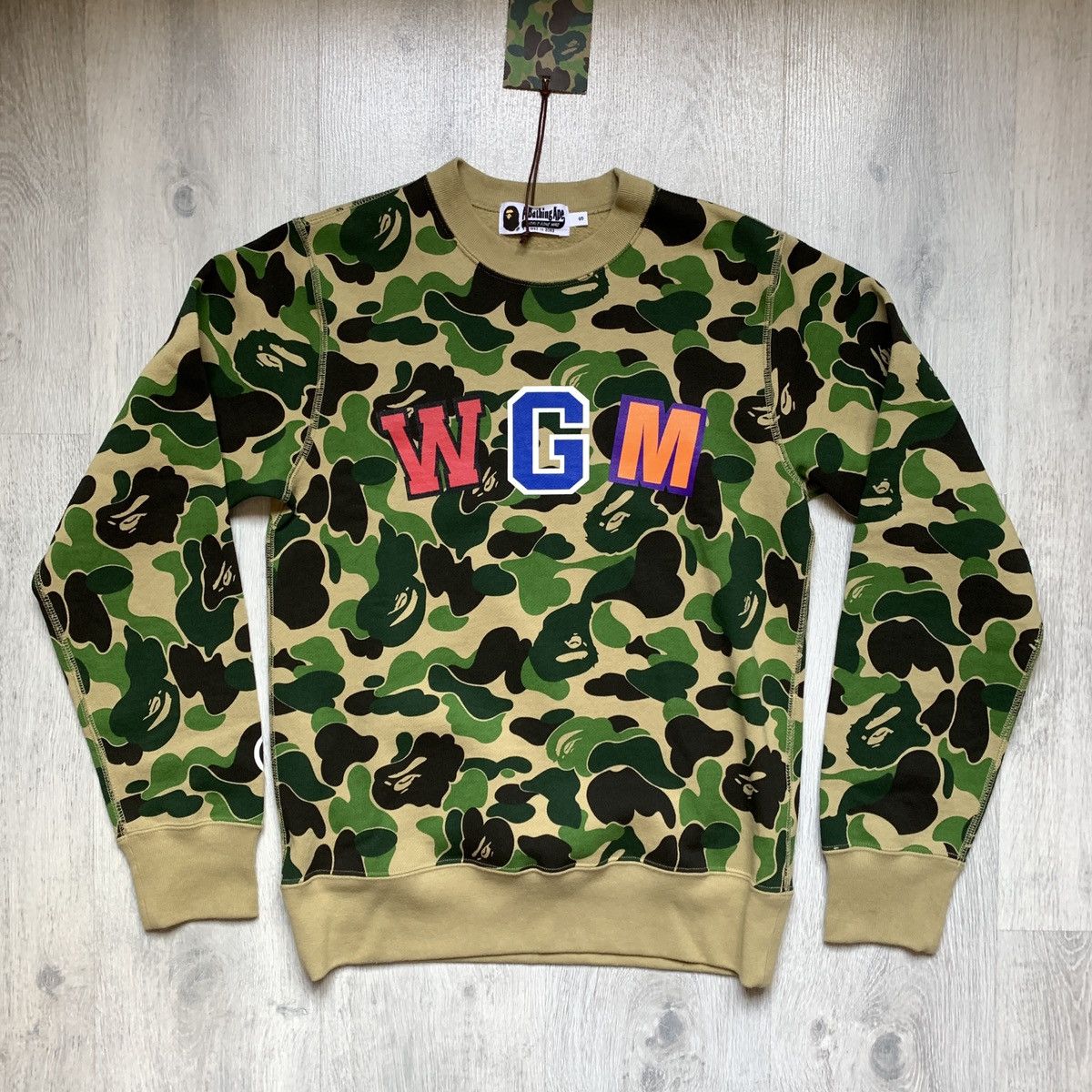 Bape ABC Shark Crewneck | Grailed