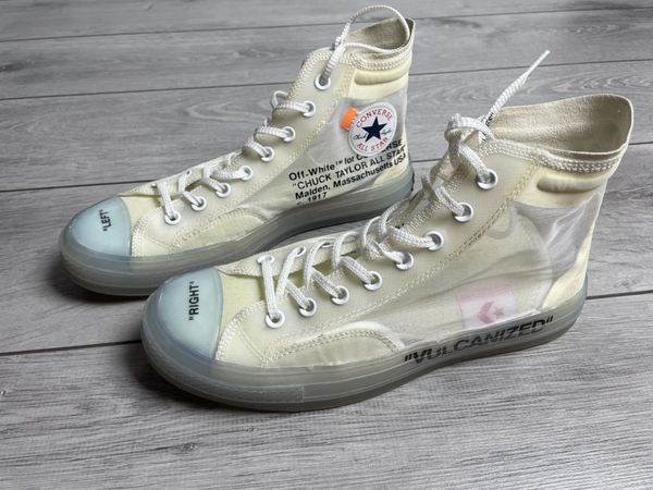 Off-White Converse Chuck Taylor All-Star vulcanized Off-White size 10 ...
