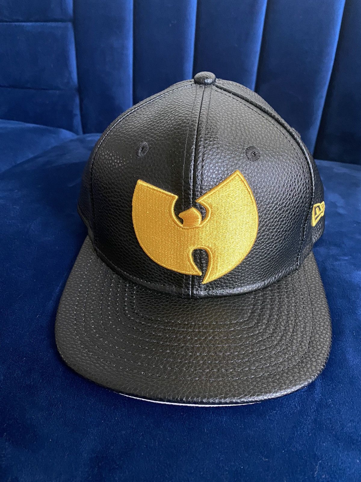 Wu Tang Clan Wu Tang Clan x New Era Pebbled Leather SnapBack Wu Tang Clan Wu Tang Clan x New Era Pebbled Leather SnapBack