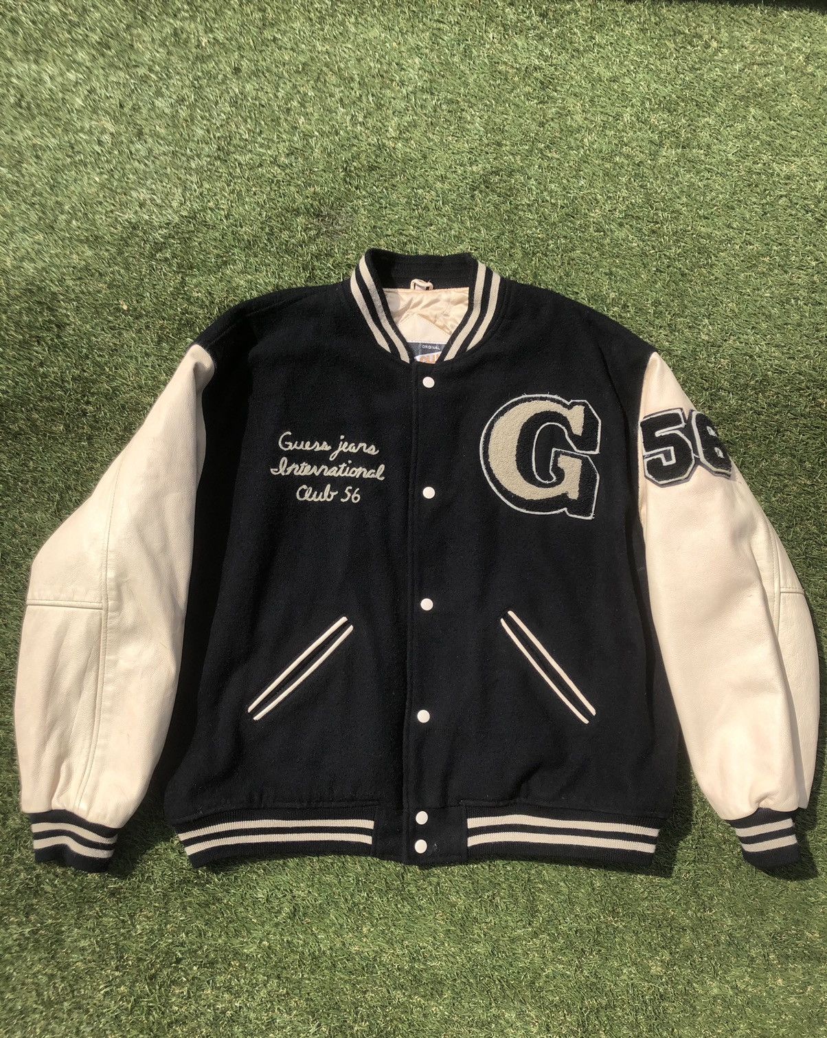 Guess Vintage Guess Club Athletic Team Varsity Jacket | Grailed