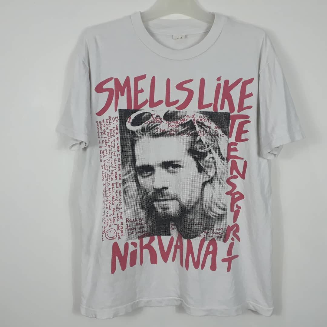 Band Tees × Rock Tees × Vintage NIRVANA KURT COBAIN T-Shirt Suicide ...