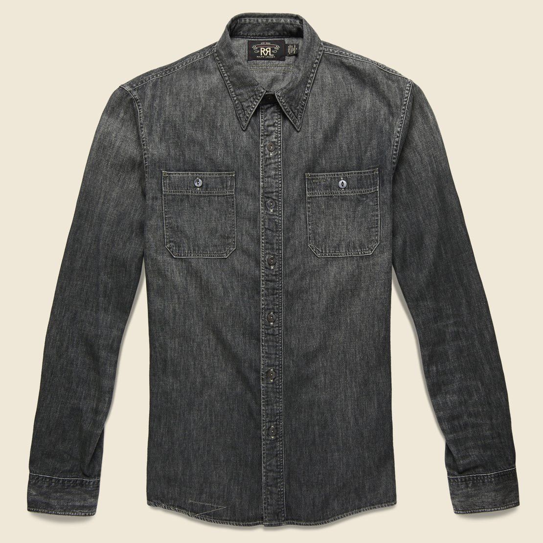 RRL Ralph Lauren Harvest Denim Workshirt | Grailed
