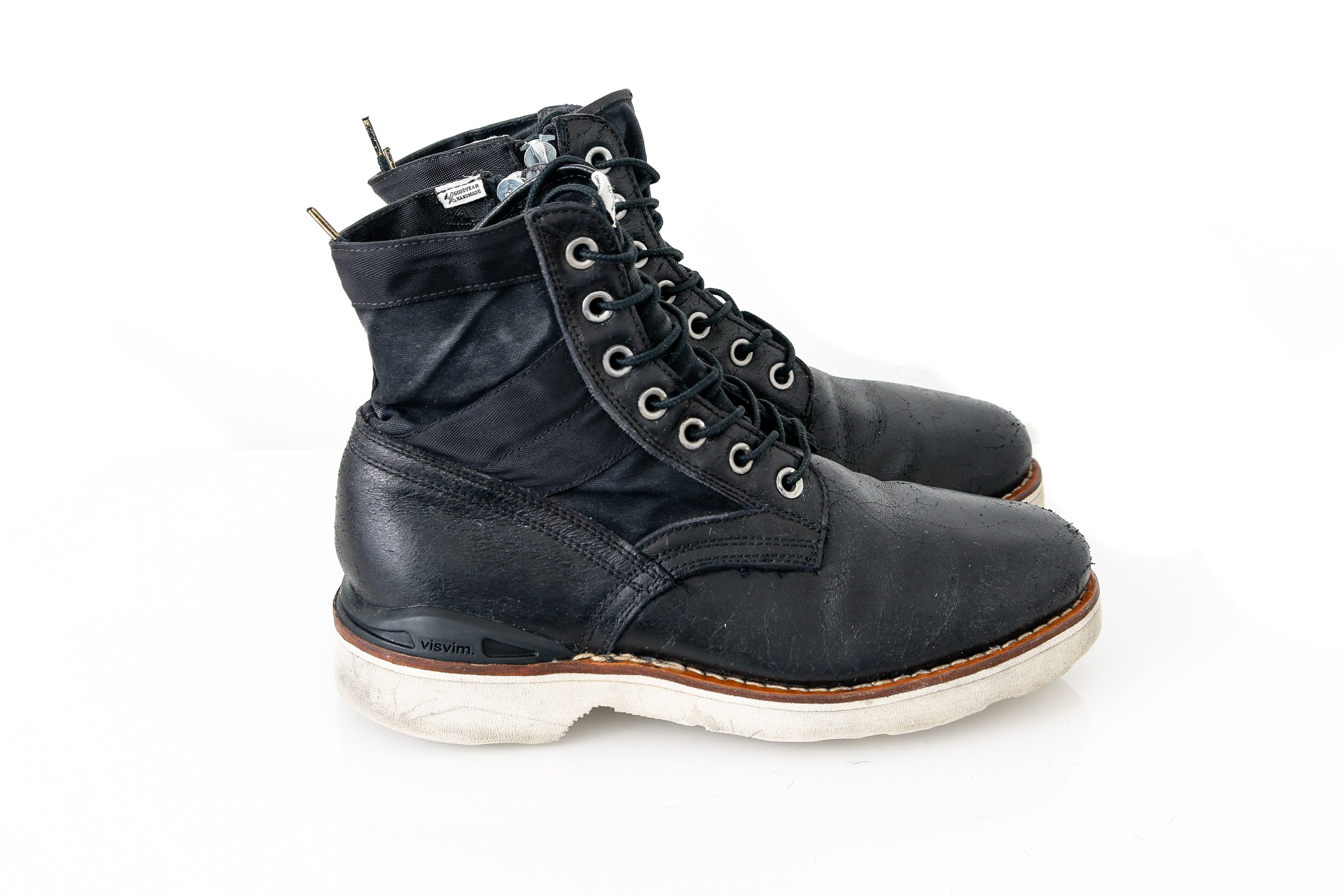 Visvim 73 7-hole Boot - Roughout Black | Grailed