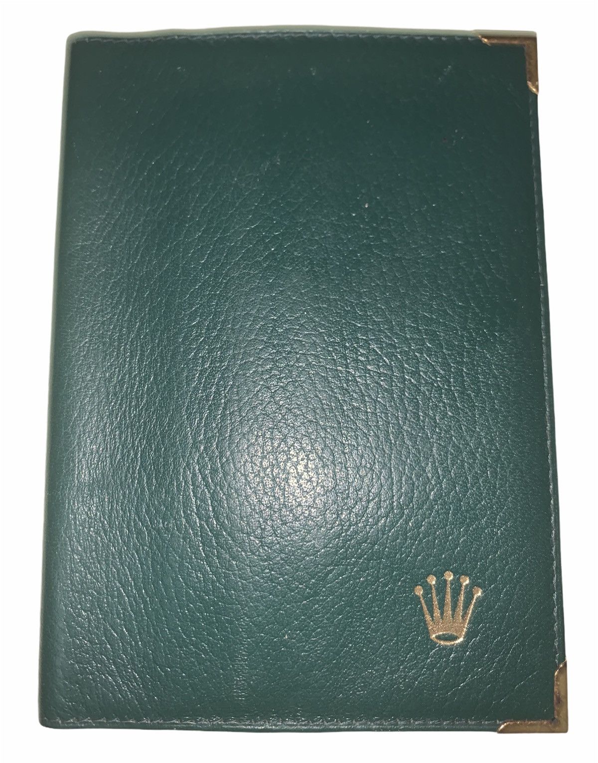 Rolex GREEN LEATHER CARD HOLDER WALLET | Grailed