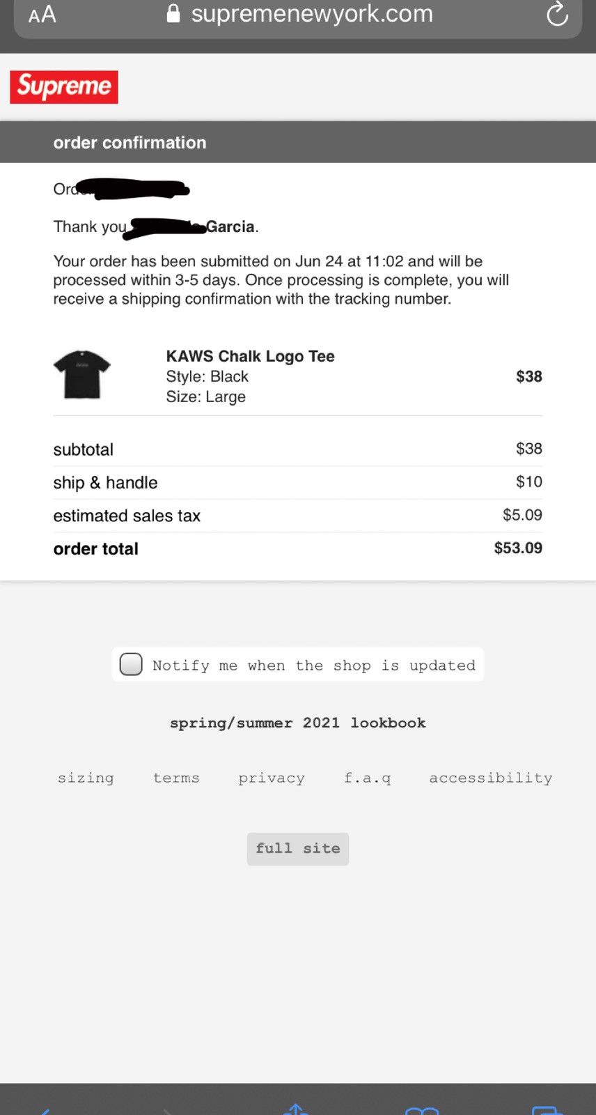 Kaws × Supreme Supreme Kaws Box Logo Tee | Grailed