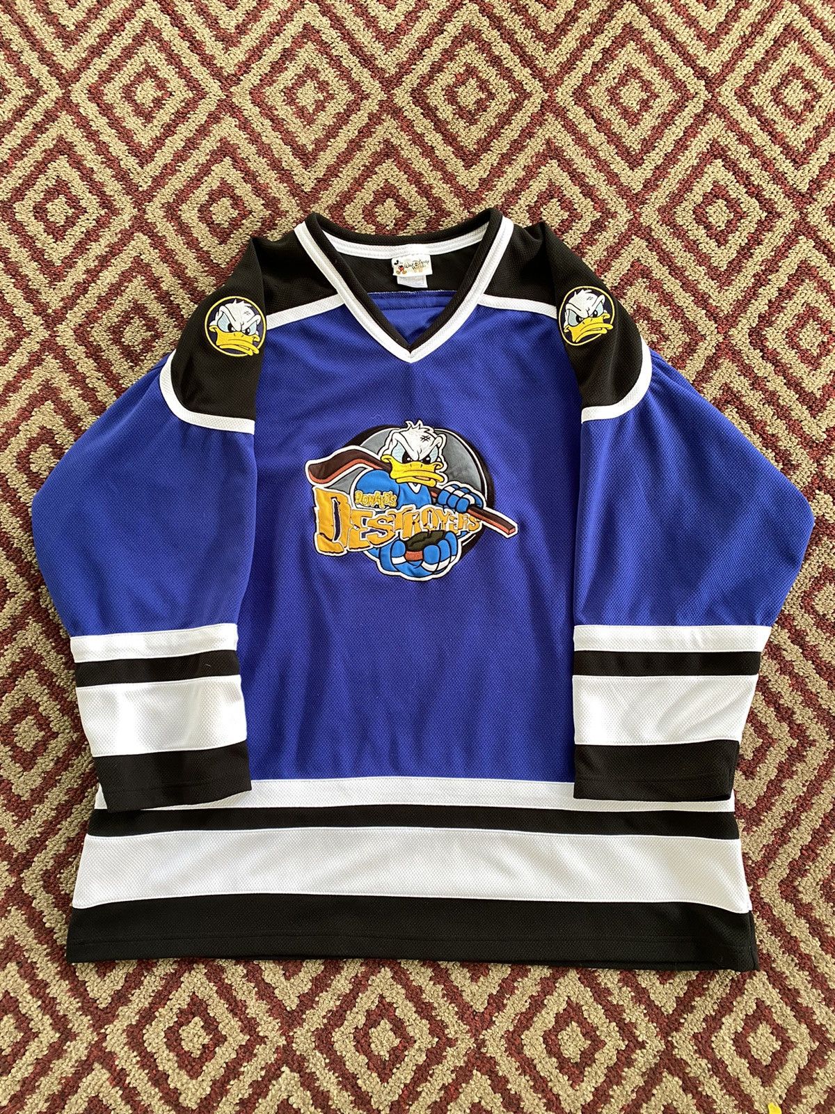 Vintage Vintage 90’s Donald Duck Destroyers Hockey Jersey | Grailed