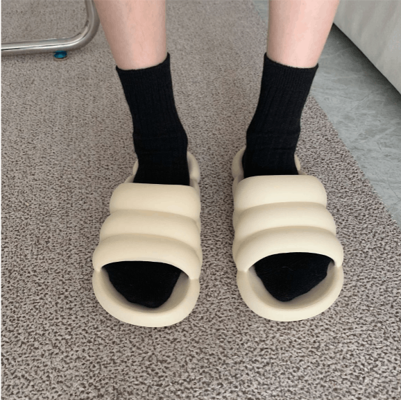 Japanese Brand New Puffer Sandal Slides | Grailed