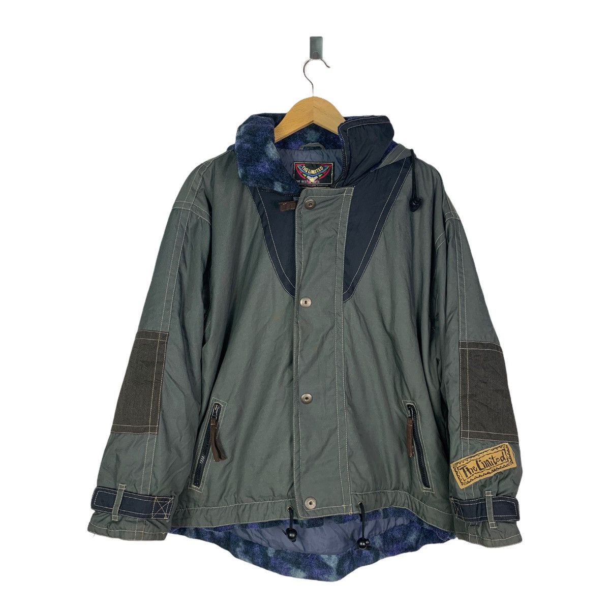 Japanese Brand The Limited Japan Brand Nylon With Fleece Trimmed Inside ...