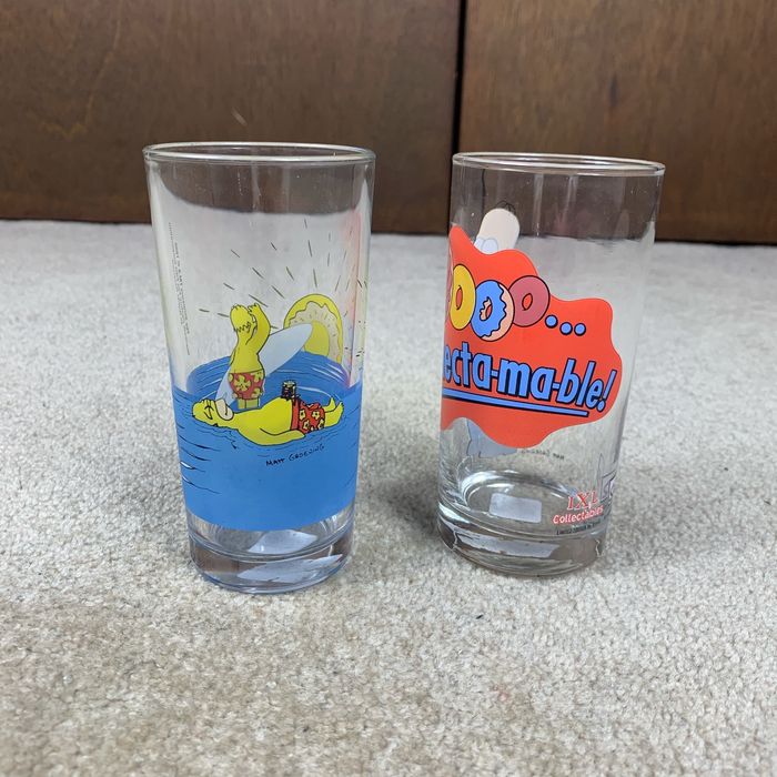 The Simpsons The Simpsons Vintage Glass Set | Grailed