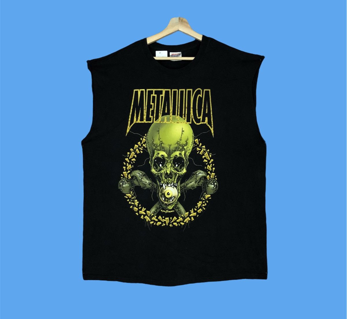 Vintage Vintage Metallica Pushead Sleeveless Band T Shirt Xl Size Grailed
