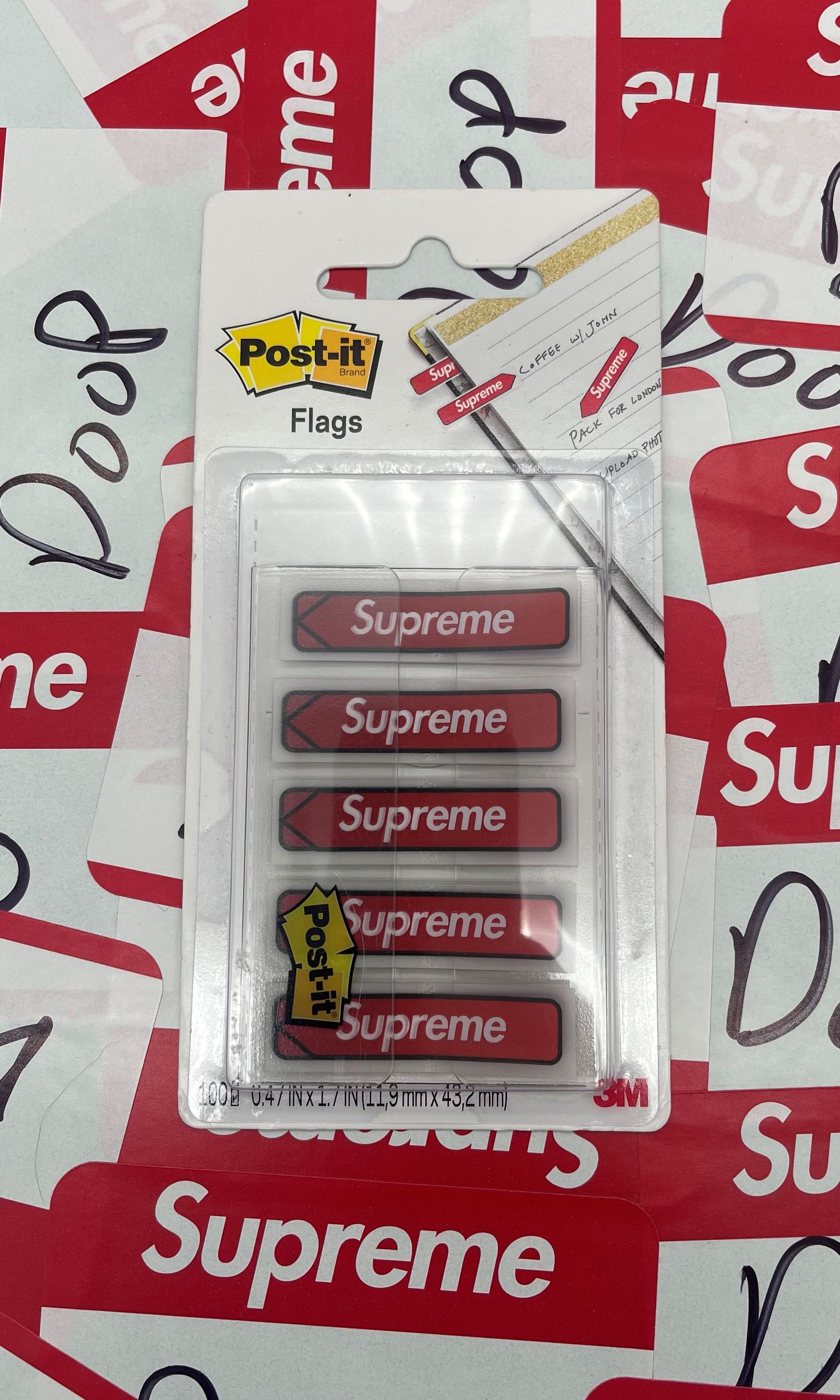Supreme Supreme Post-it Flags Red | Grailed