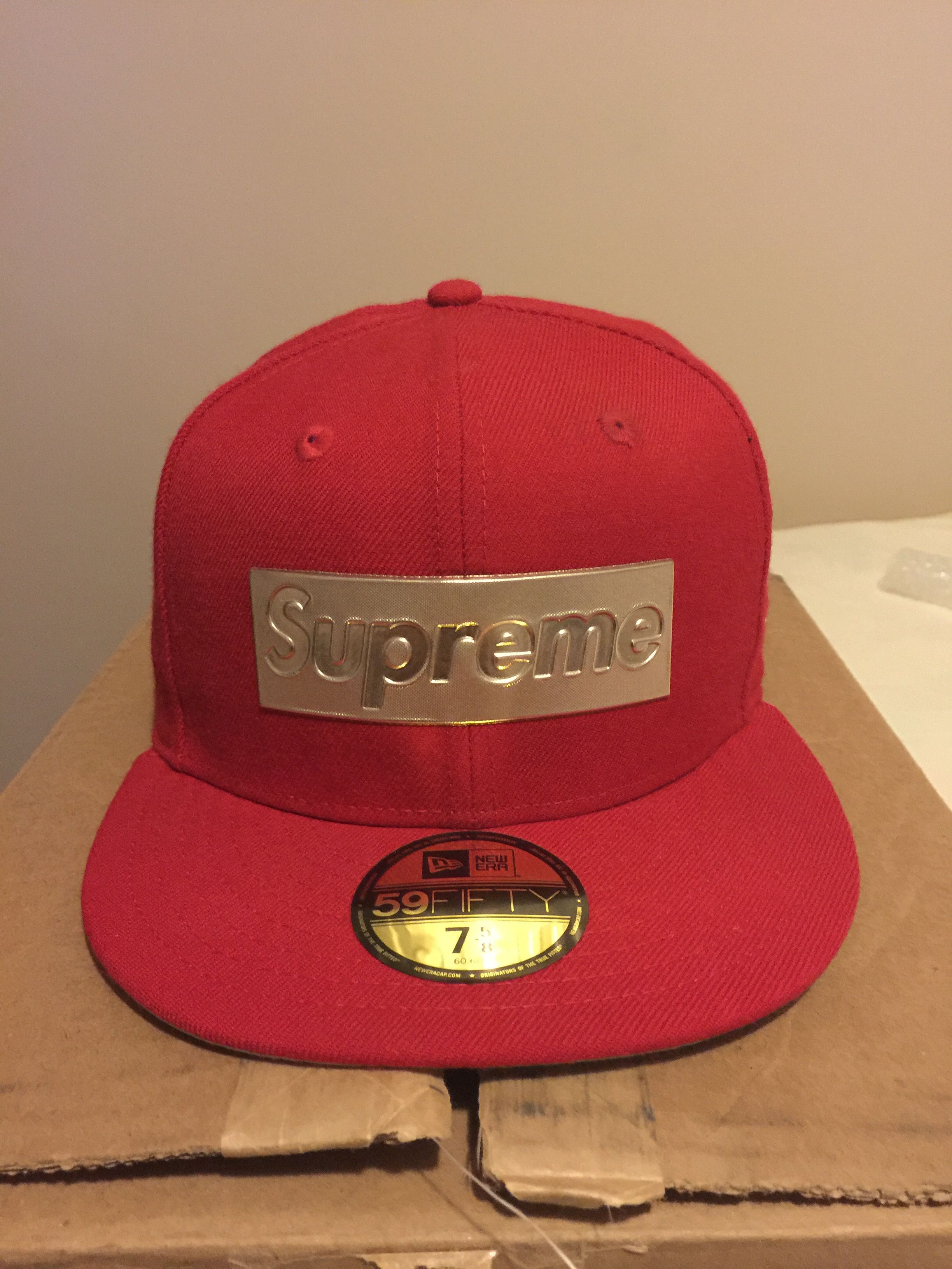 Supreme Gold Metallic Box Logo | Grailed