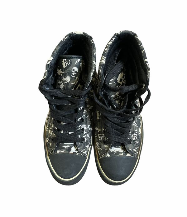 Number (N)ine Number (N)ine SS01 “Time Migration” Skull Converse | Grailed