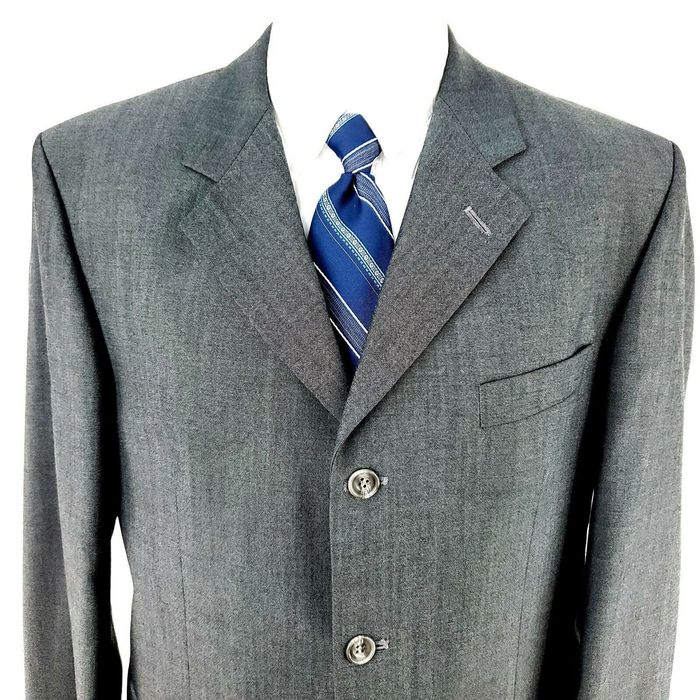 Savile Row Alexandre London Savile Row 42R 3 Button Birdseye Gray | Grailed