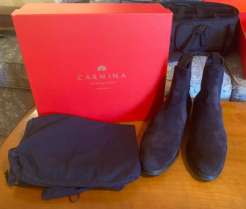 Carmina Carmina – MTO Navy Suede Chelsea (Oscar) – 8.5UK (9.5) | Grailed