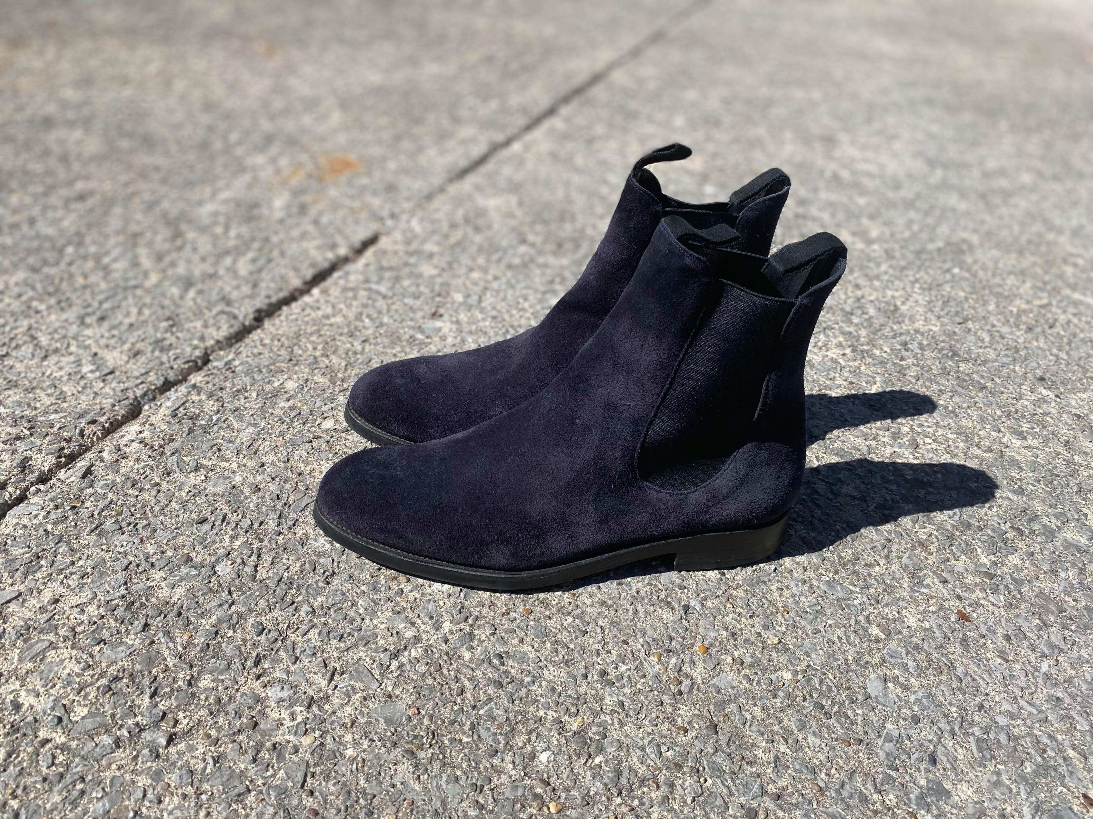 Carmina Carmina – MTO Navy Suede Chelsea (Oscar) – 8.5UK (9.5) | Grailed