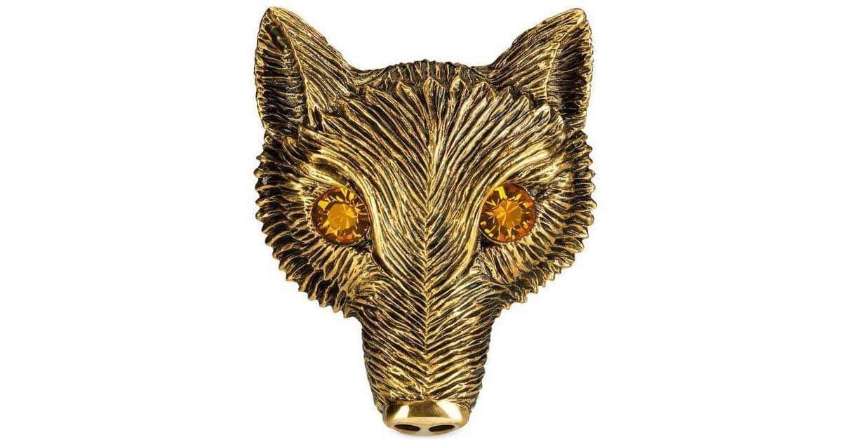 Gucci GUCCI FOX RING WITH CRYSTAL EYES | Grailed