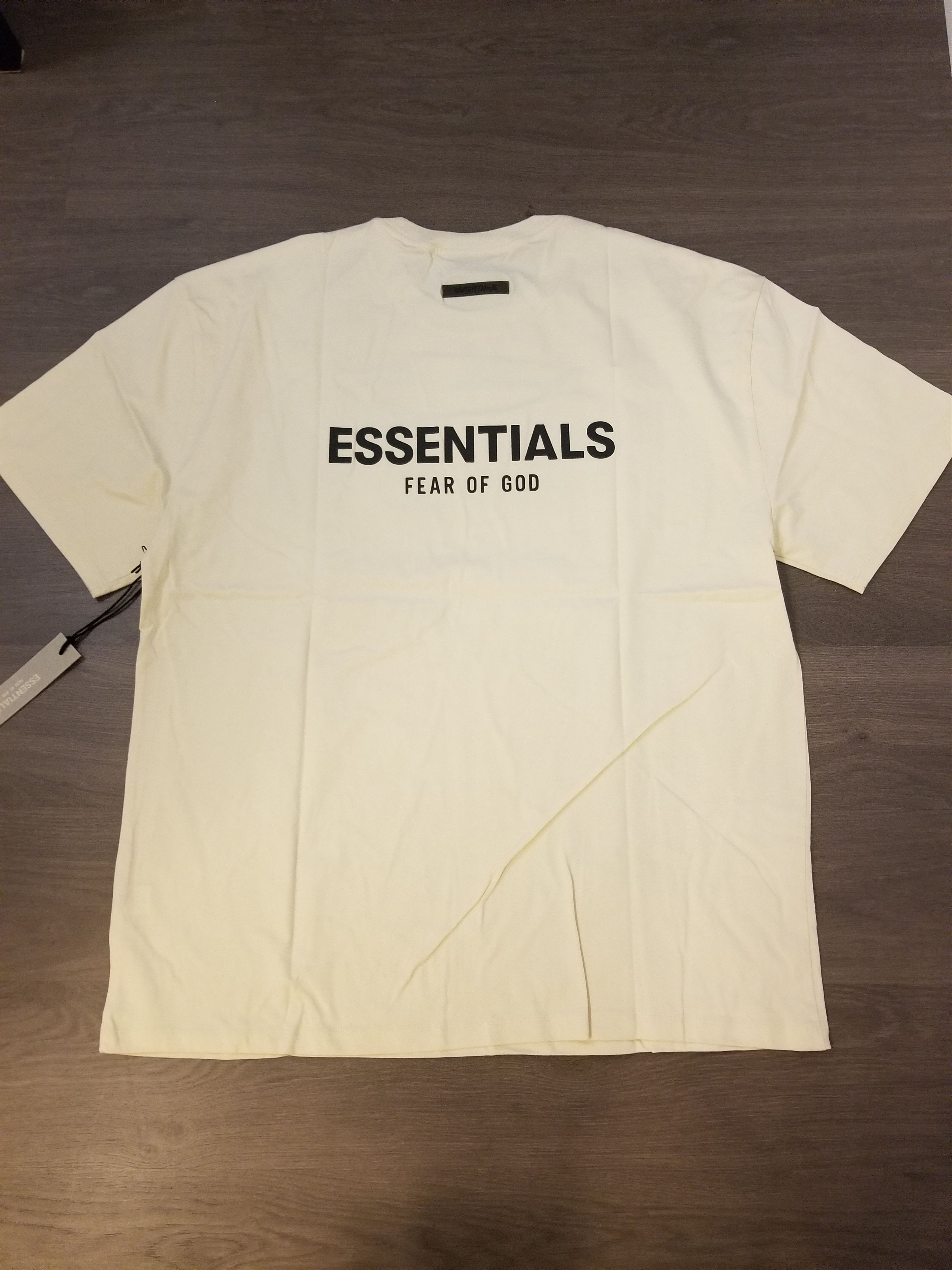 Fear of God Fear of god essentials SS21 cream tee | Grailed