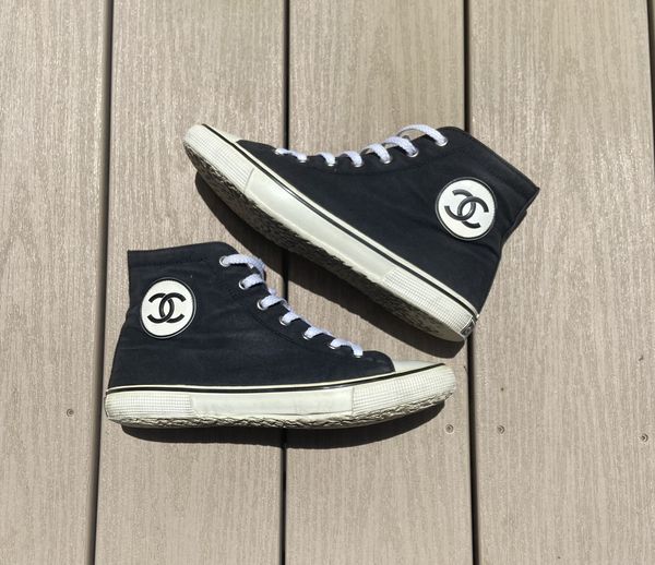 Chanel Authentic Vintage Chanel “Converse” Shoes Size 5M/6.5W U.S ...