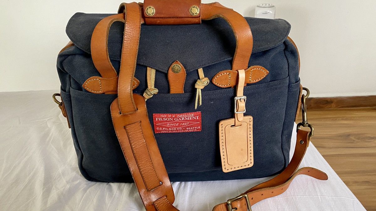 Filson The rarest Filson ever. NANAMICA RED LABEL 257 briefcase ...