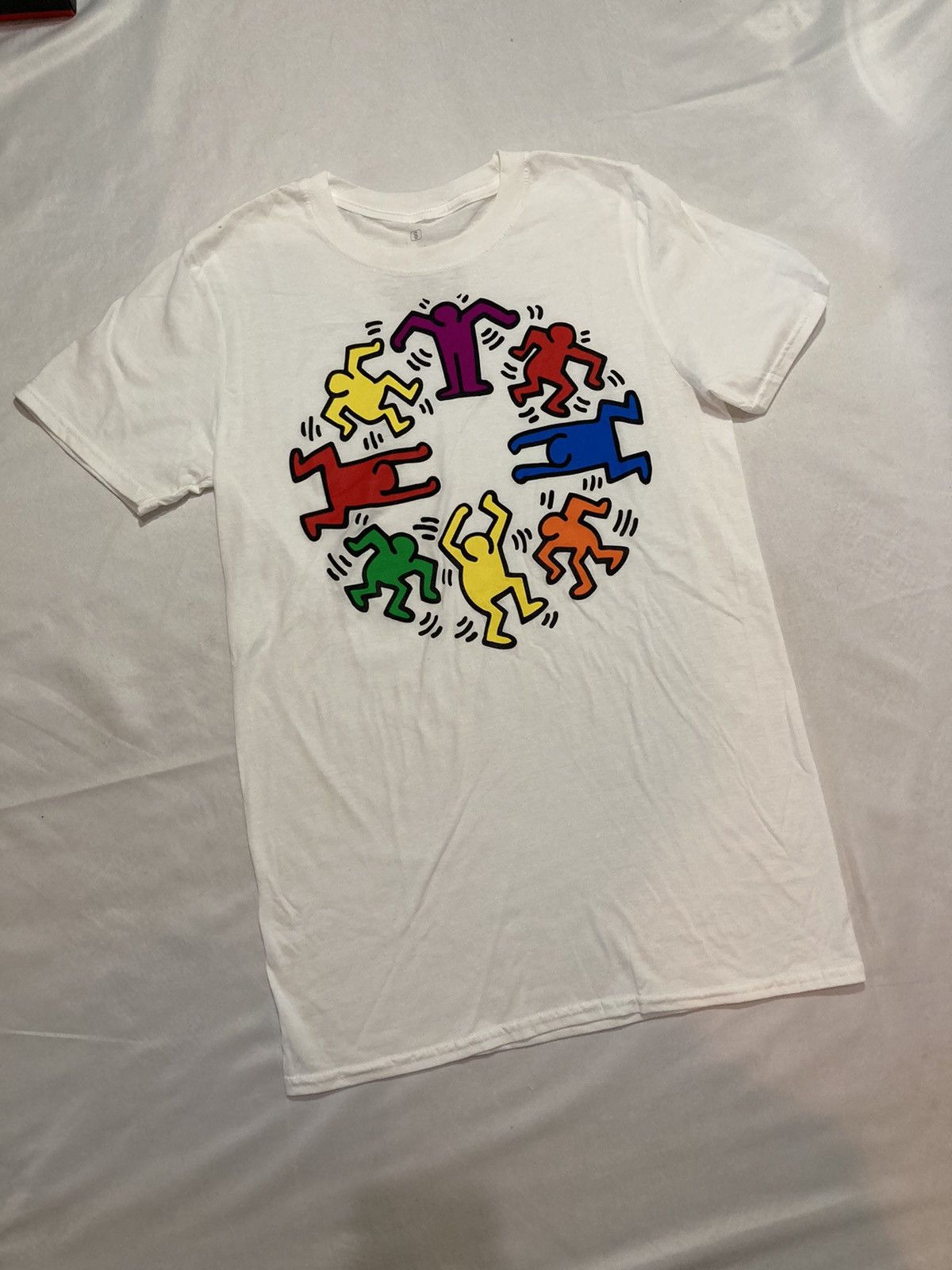 Keith Haring Keith Haring Dancing Friends Circle Tee | Grailed
